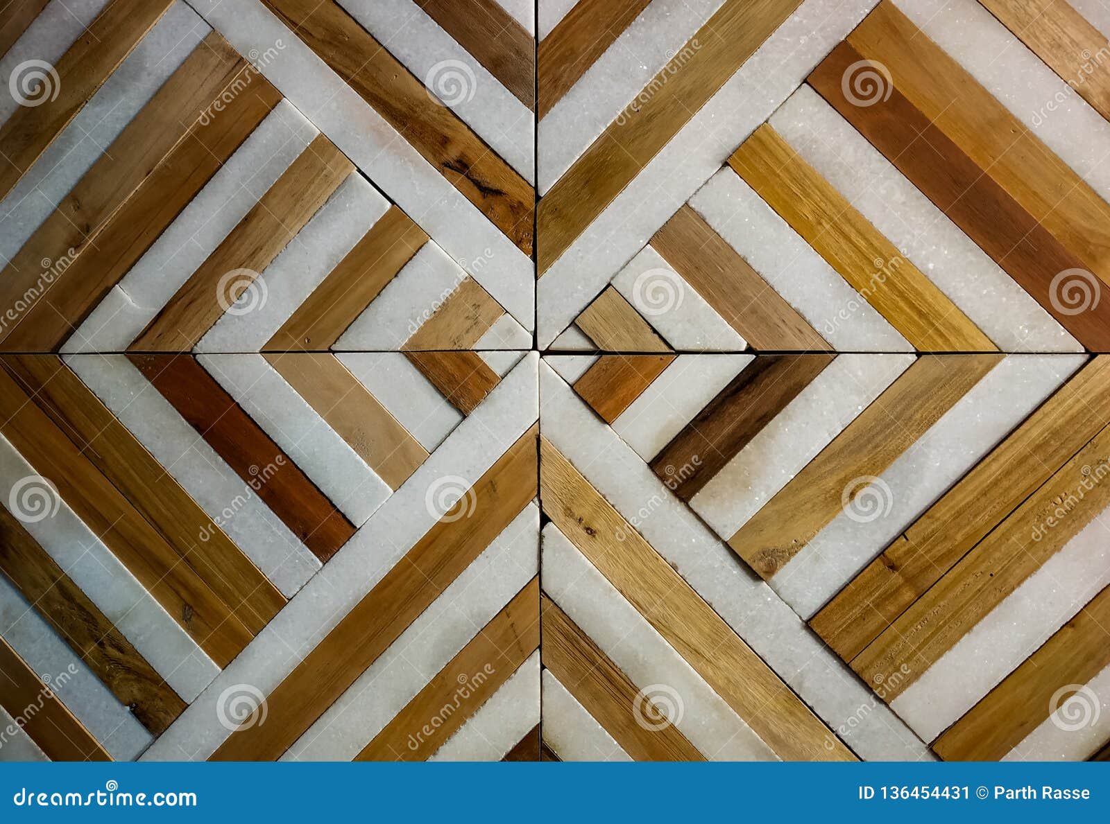 Flooring Tile Pattern By The Natural Timber And Various Stones With ...