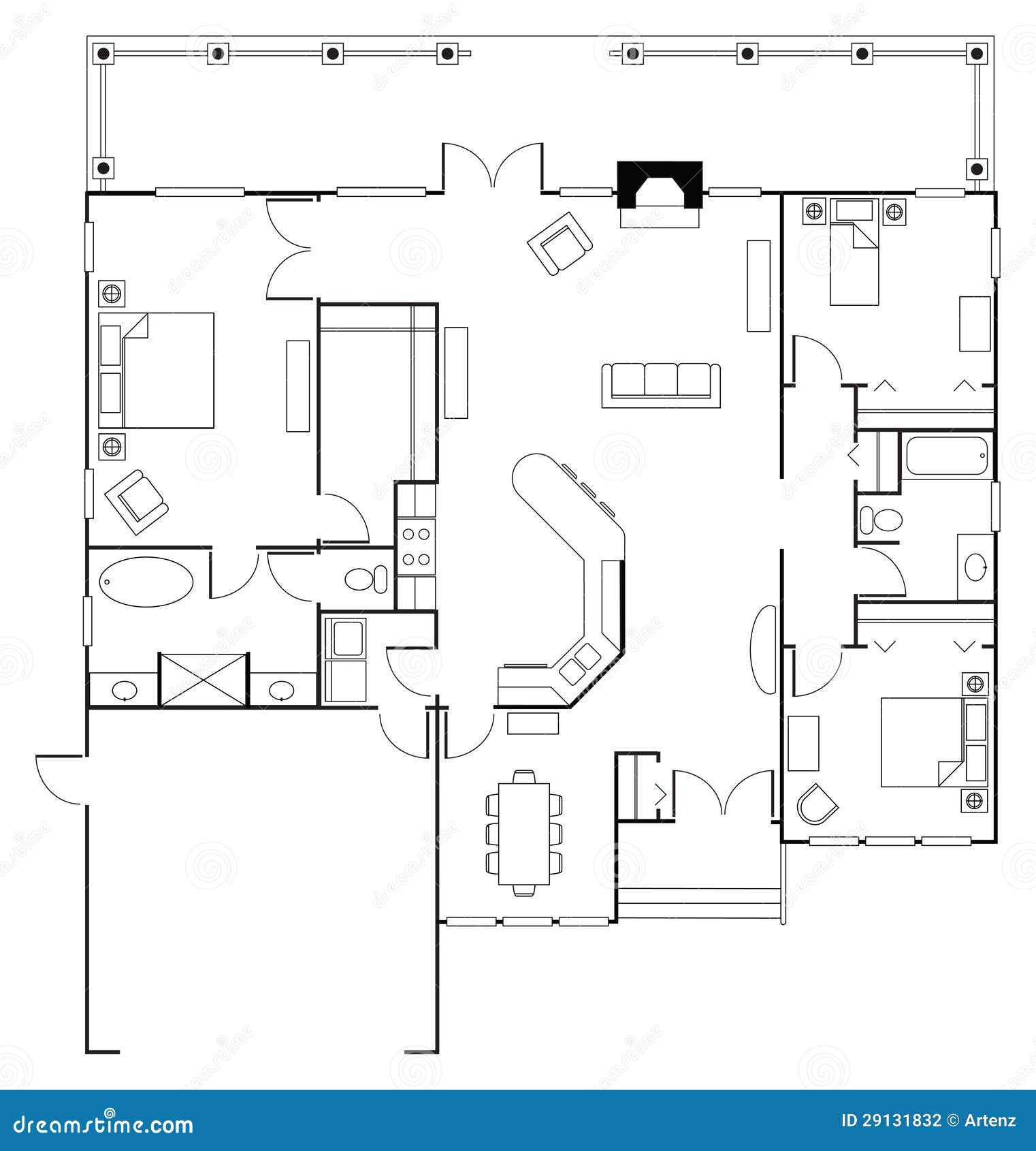 Floorplan Stock Photography | CartoonDealer.com #23466044