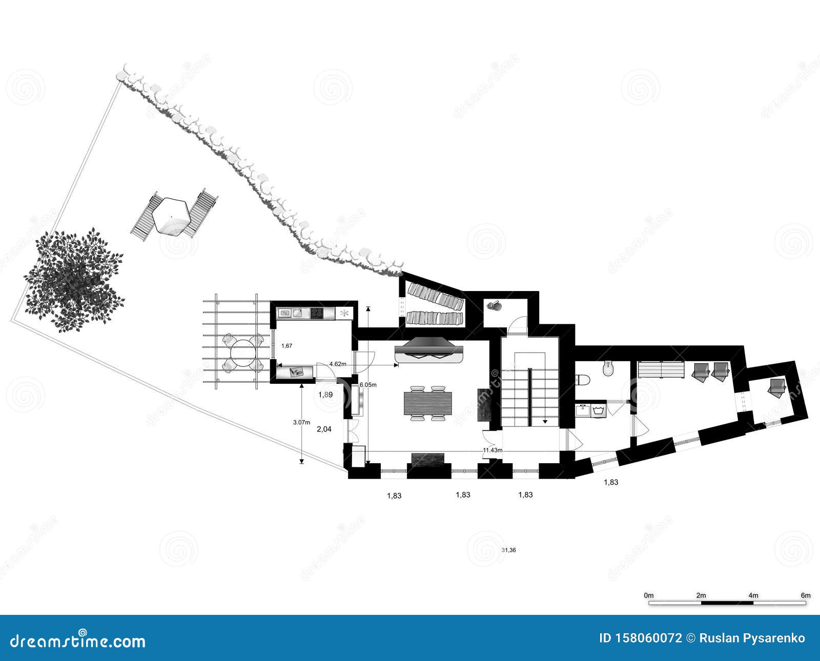 Floorplan 2floorplan Floor Plan Floorplanner Stock Illustratie ...