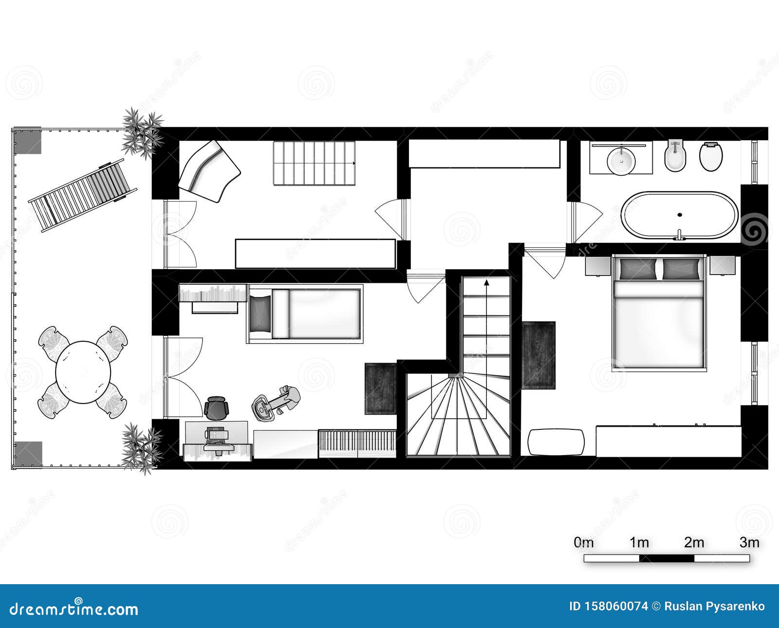 Floorplan 2floorplan Floor Plan Floorplanner Stock Illustratie ...