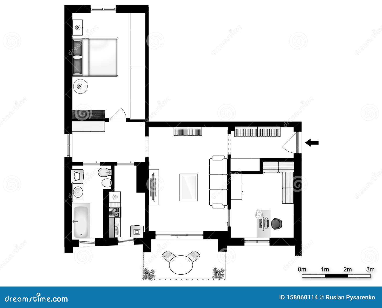 Floorplan 2floorplan Floor Plan Floorplanner Stock Image ...