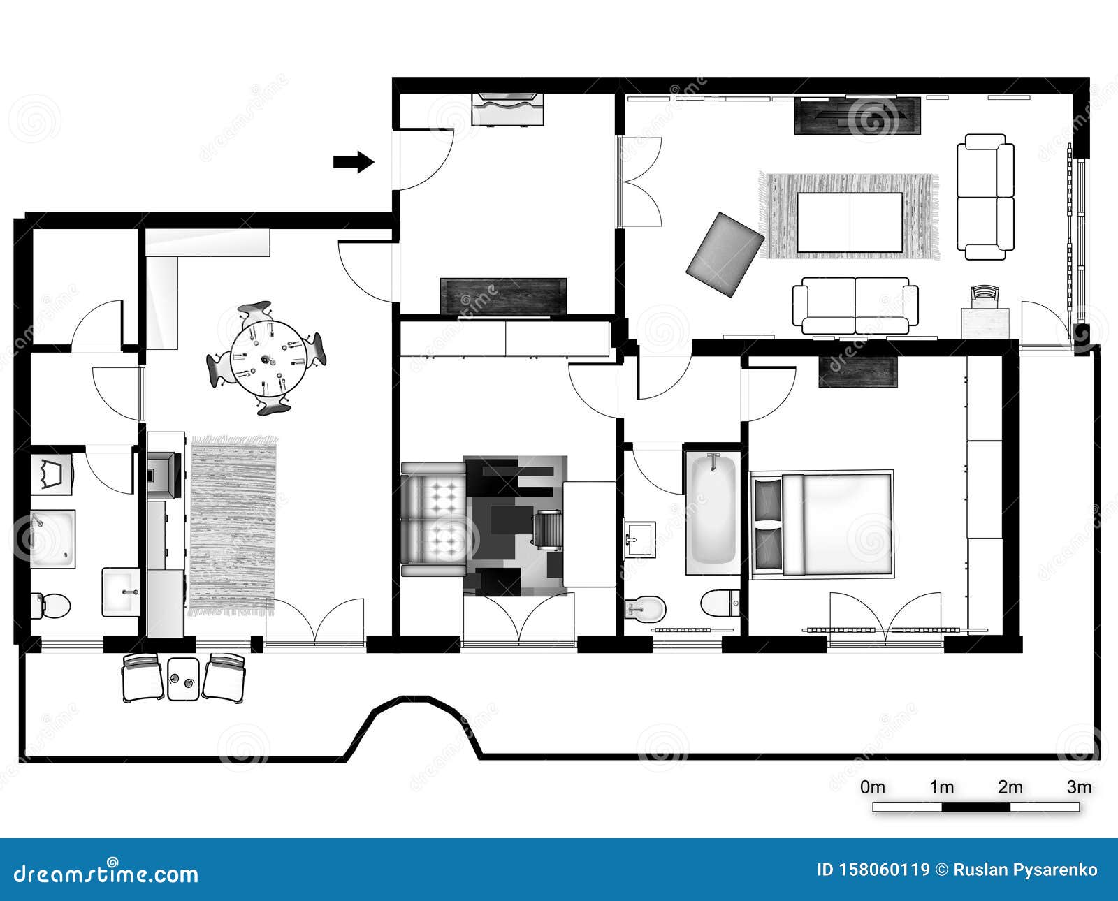 Floorplan 2floorplan Floor Plan Floorplanner Royalty-Free Stock ...