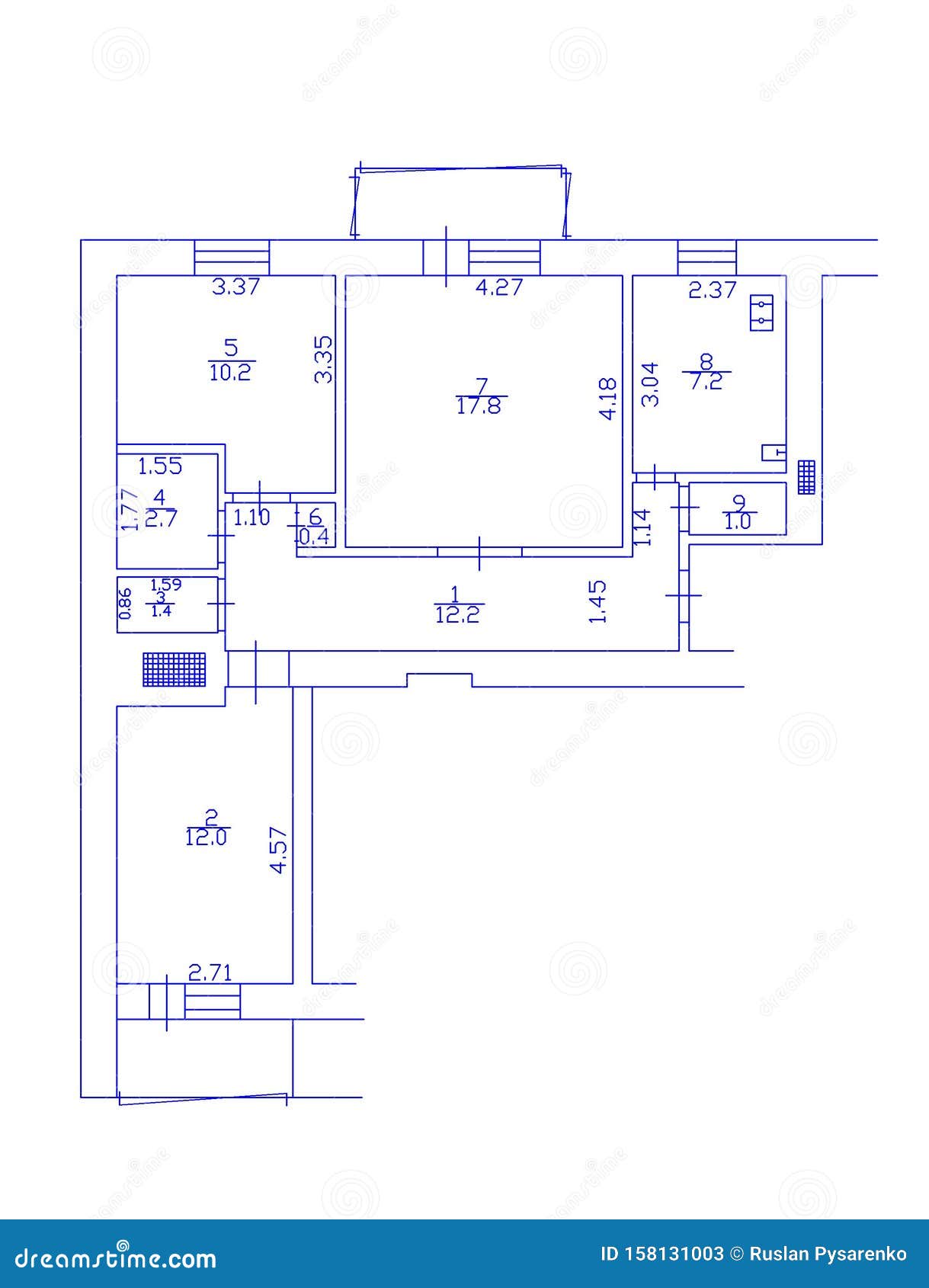 Floorplan Illustration. Floor Plan. Ffloorplanner Stock Image ...