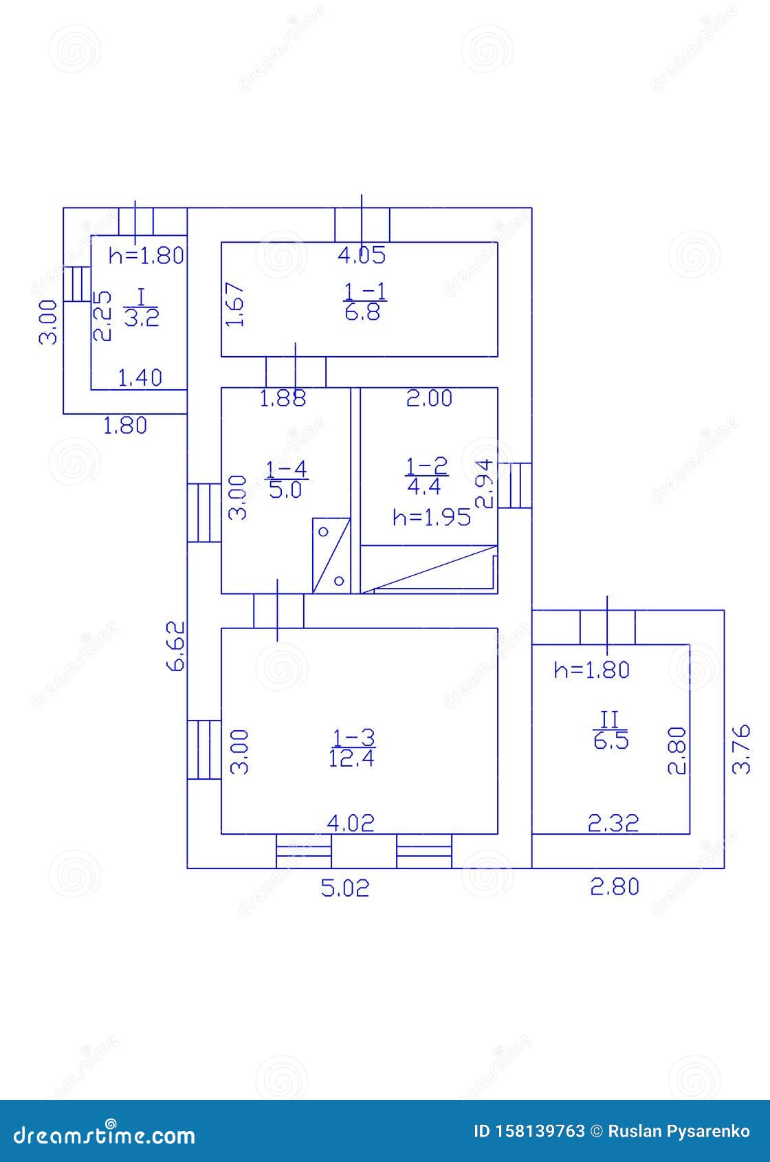 Floorplan. Set of Groundfloor Blueprints. Floor Plan. Stock ...
