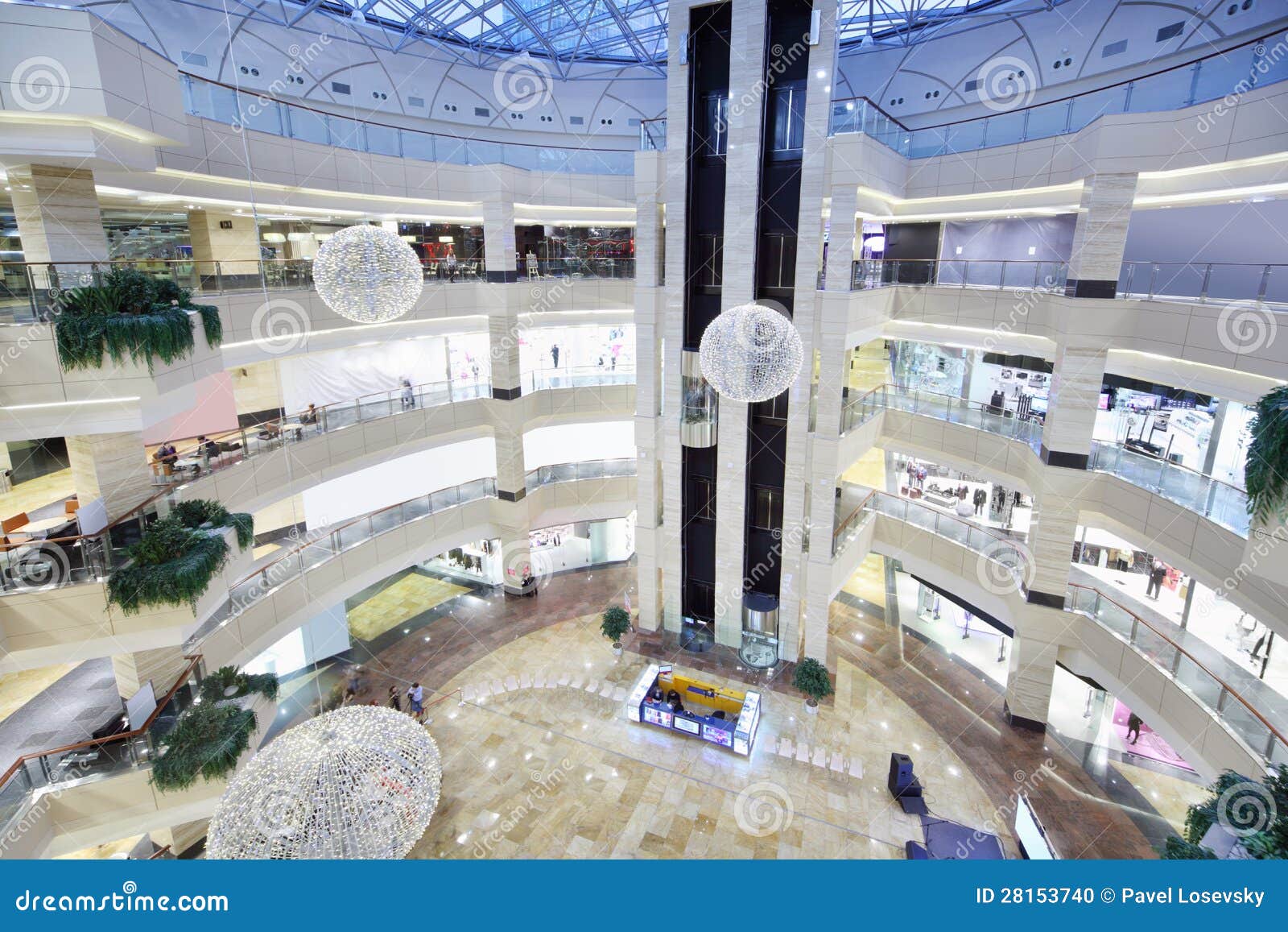 Floors of Afimall City editorial image. Image of color - 28153740