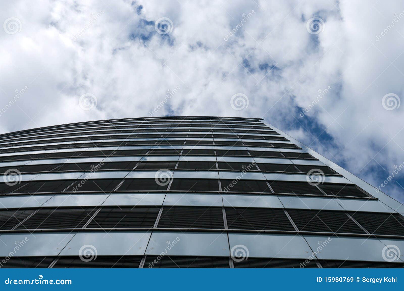 Floors of a Modern Building on the Skyline Stock Image - Image of glass ...
