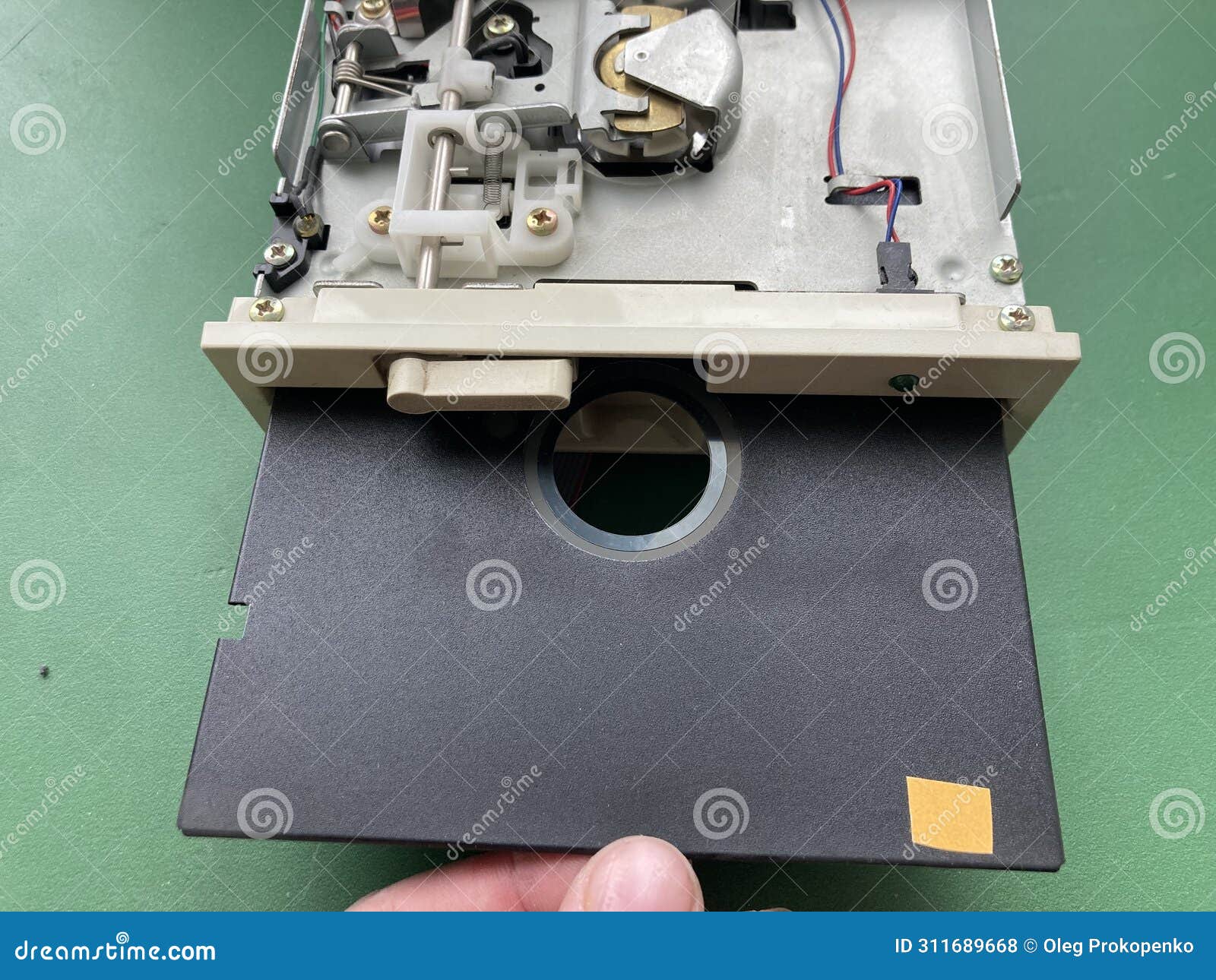 Floppy Computer Retro Disk Drive for Storing Information Stock Photo ...