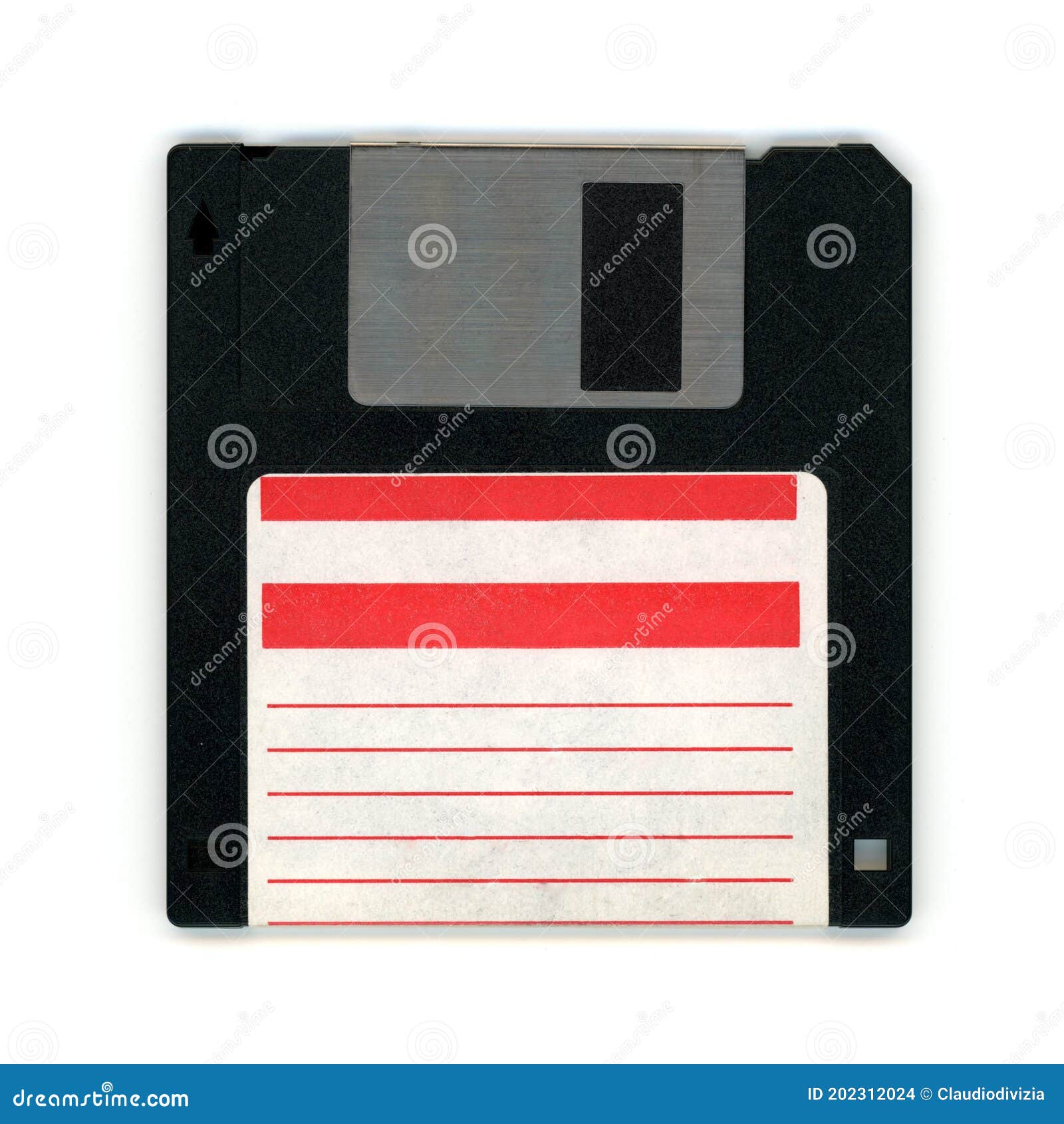 Floppy Disc for PC, Front Side Stock Photo - Image of disk, label ...
