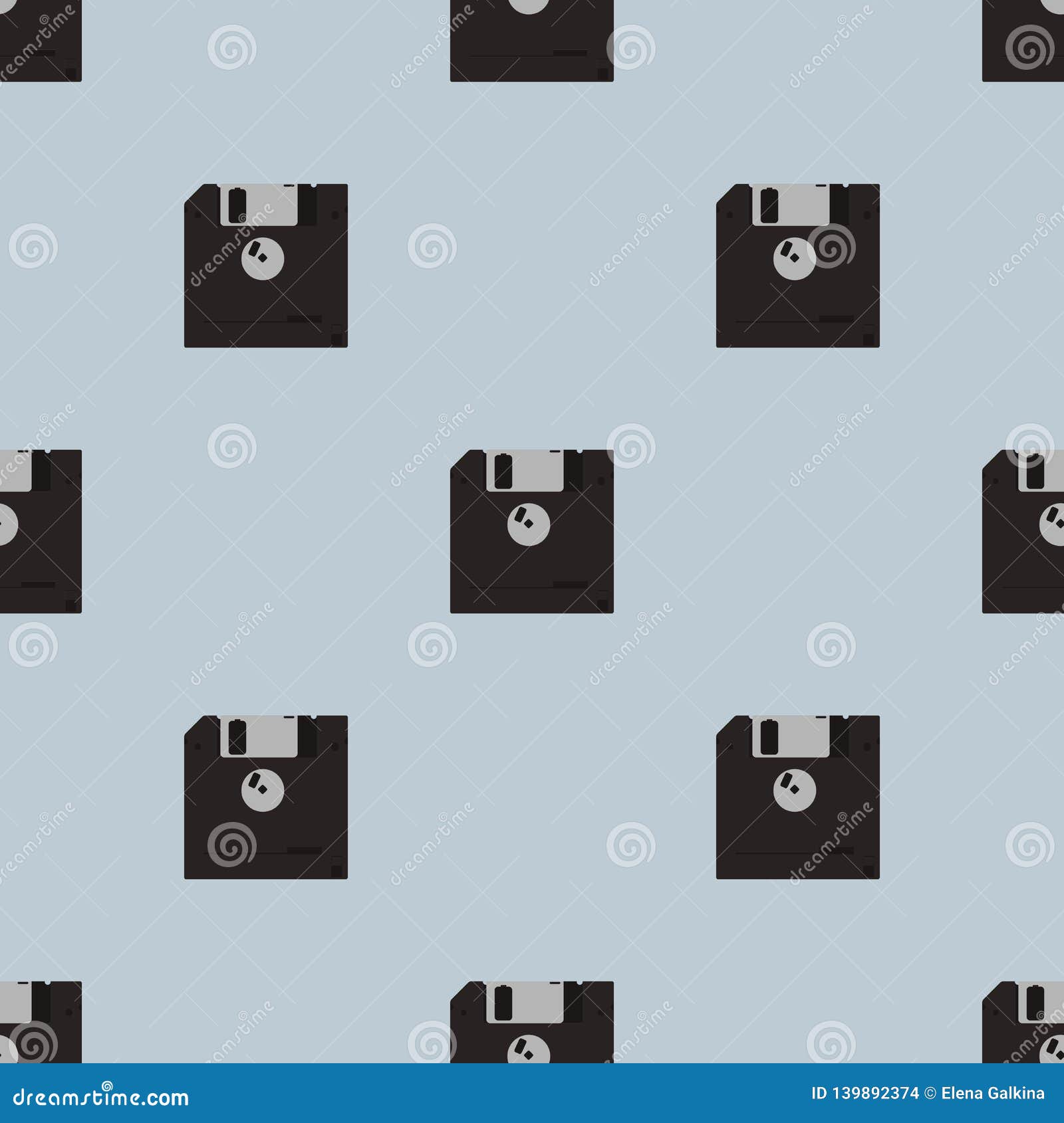 Floppy Disc Seamless Pattern Stock Vector - Illustration of abstract ...