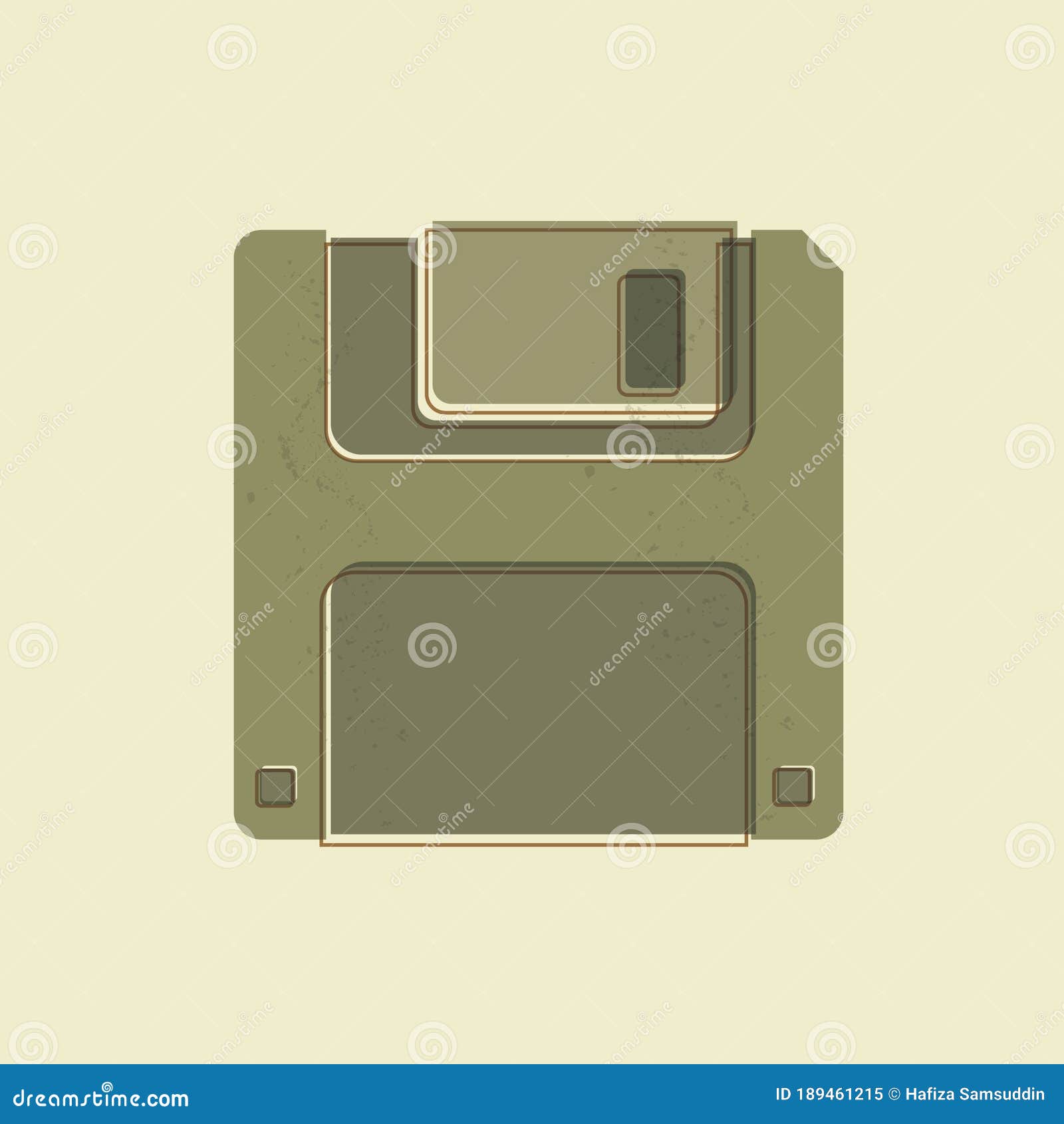 Floppy Disc. Vector Illustration Decorative Design Stock Vector ...