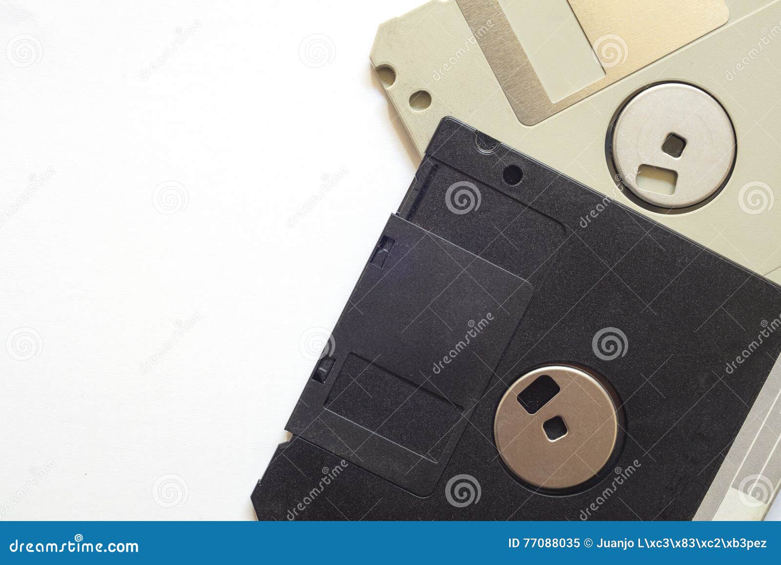 Floppy Discs on a White Isolated Background Stock Image - Image of ...