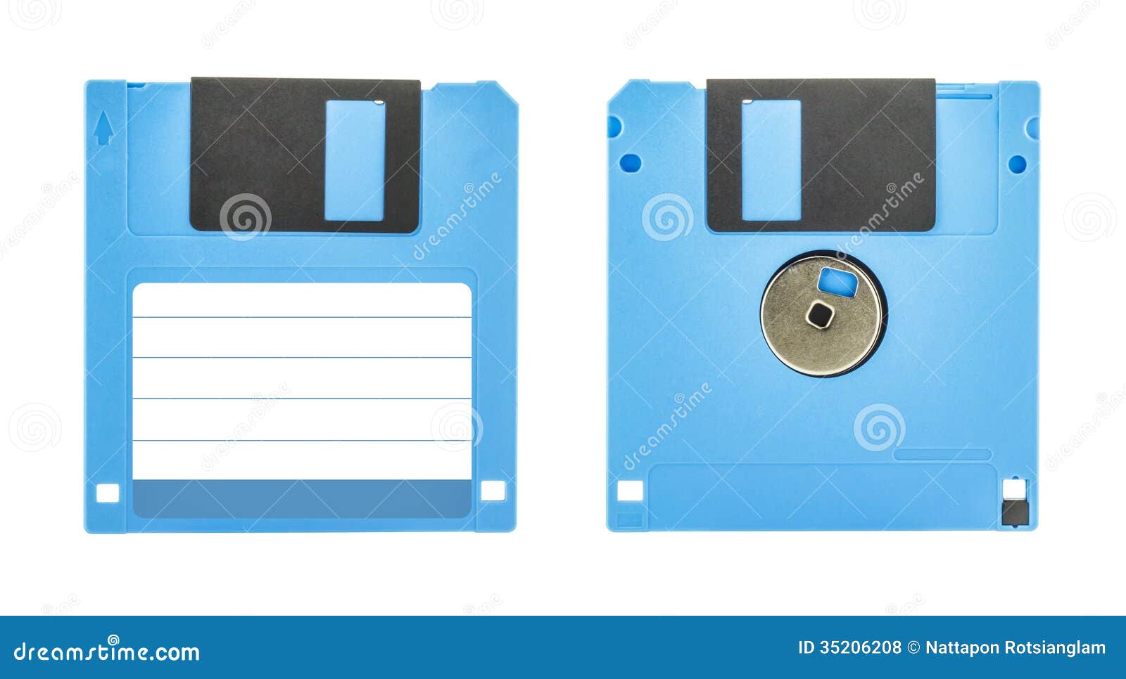 Floppy disk blu fotografia stock. Immagine di media, bianco - 35206208