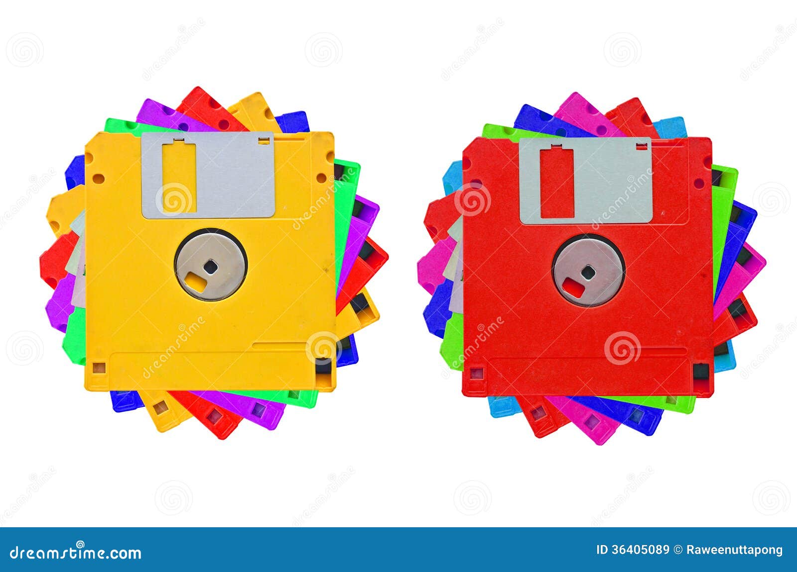 Floppy disk colorati immagine stock. Immagine di arancione - 36405089