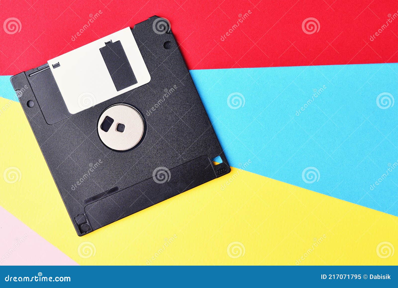Floppy Disk on Colorful Background Stock Image - Image of disk ...