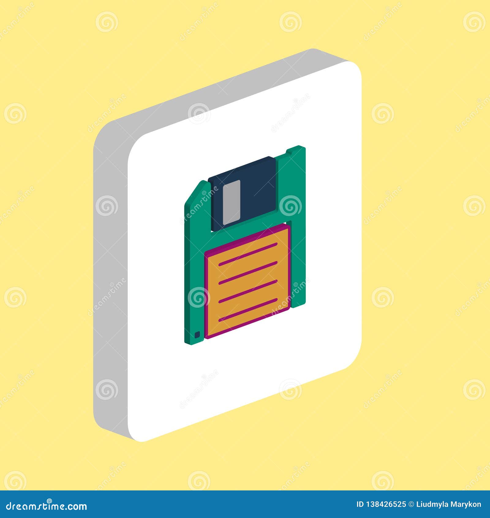 Floppy Disk Computer Symbol Stock Illustration - Illustration of icon ...