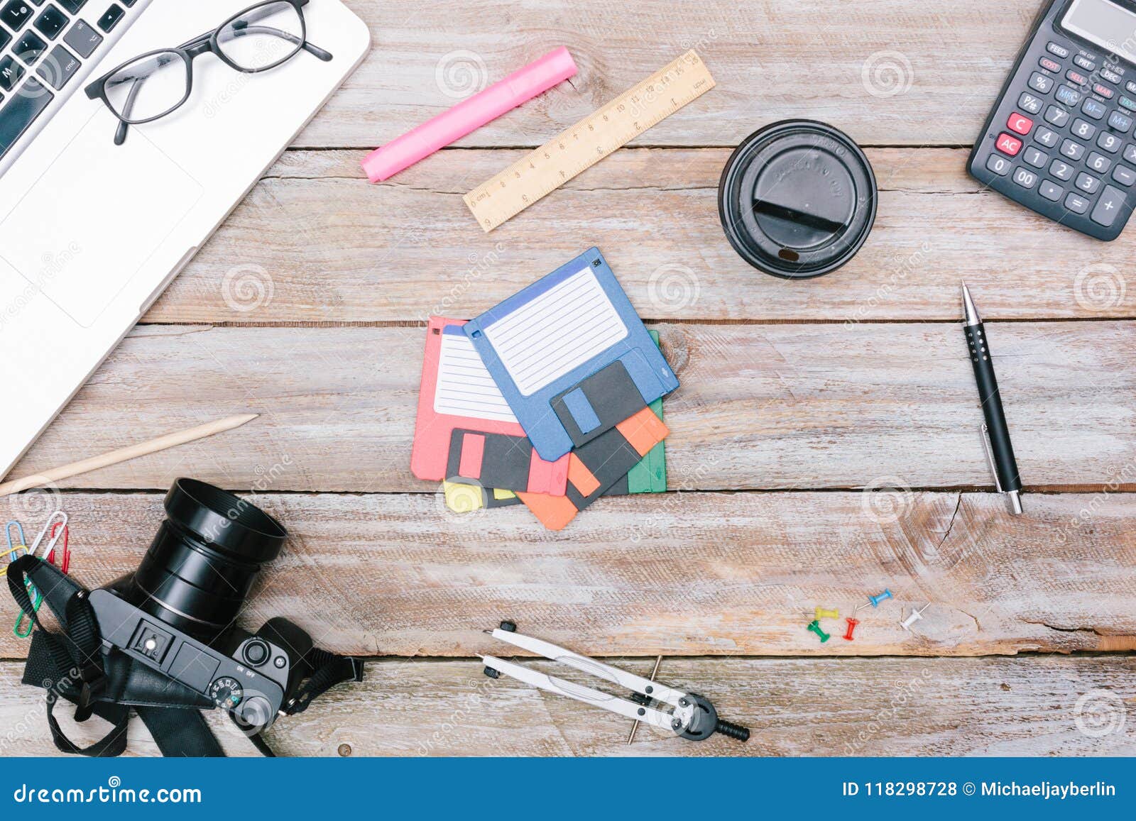 1980s Floppy Disk Data Storage, Office Desk Flat Lay Stock Photo ... 1980s Floppy Disk Data Storage, Office Desk Flat Lay Stock Photo ...