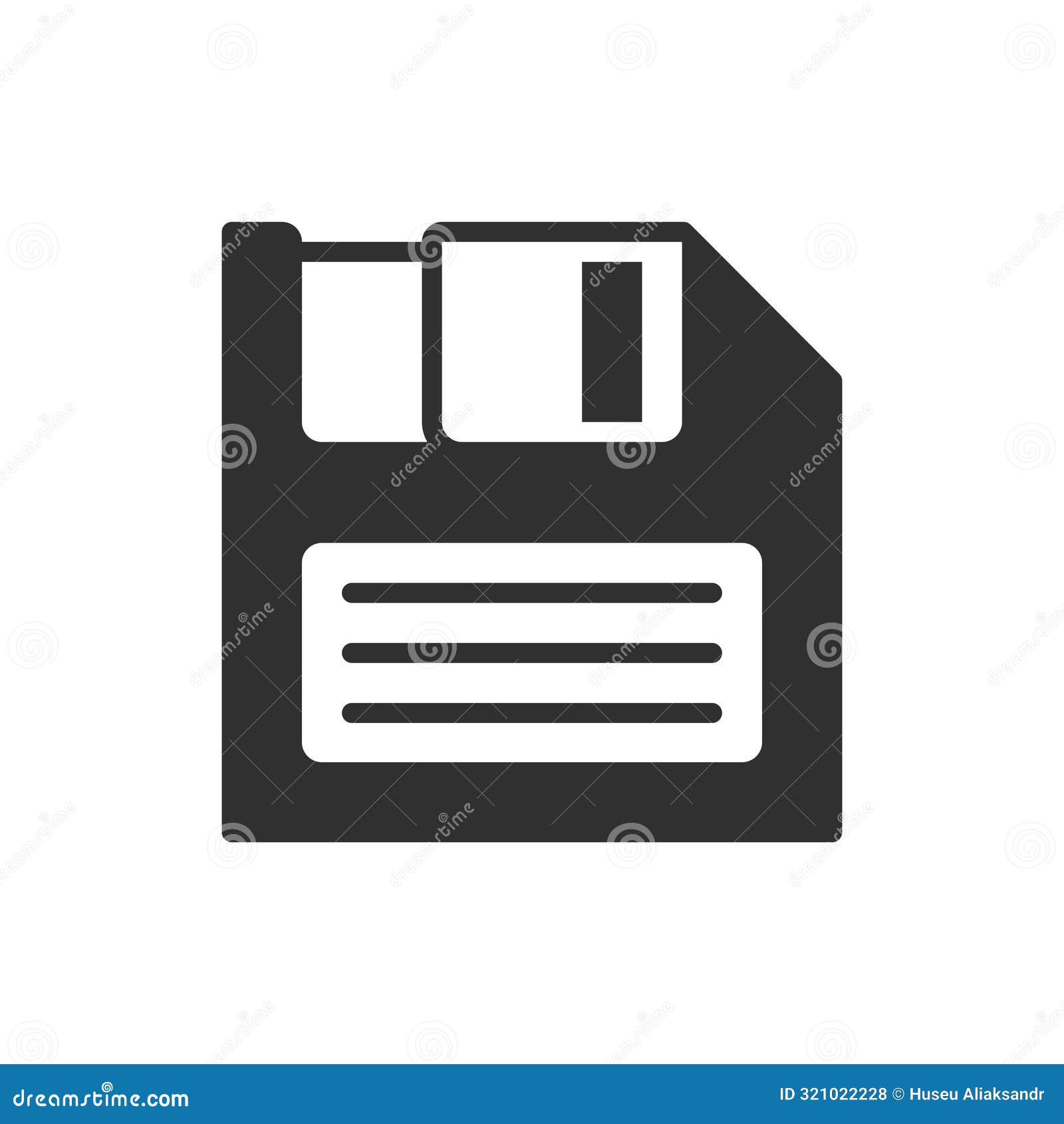 Floppy disk diskette icon stock vector. Illustration of data - 321022228