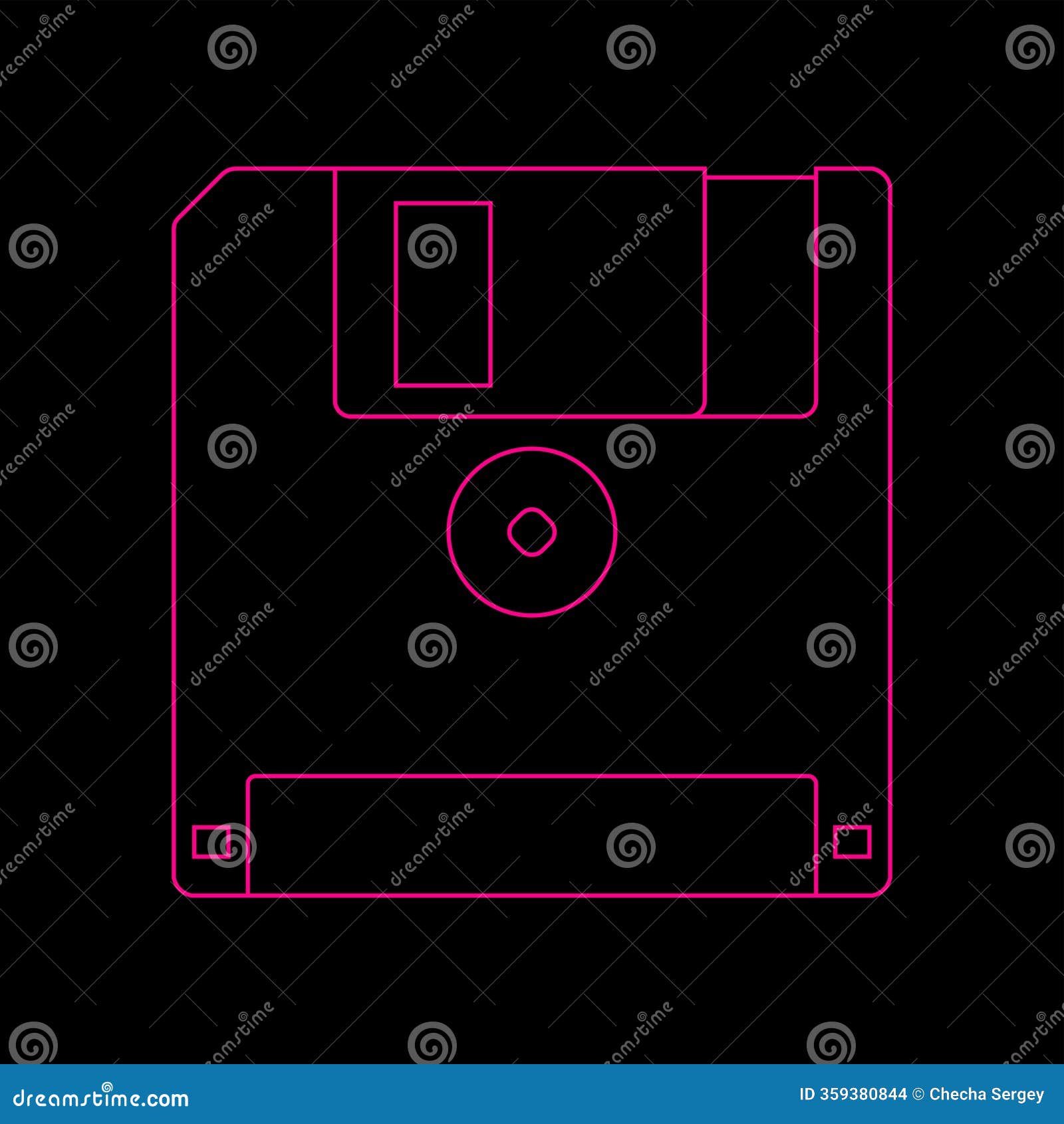 Floppy Disk (diskette) Icon. Symbol of Conservation or Information ...