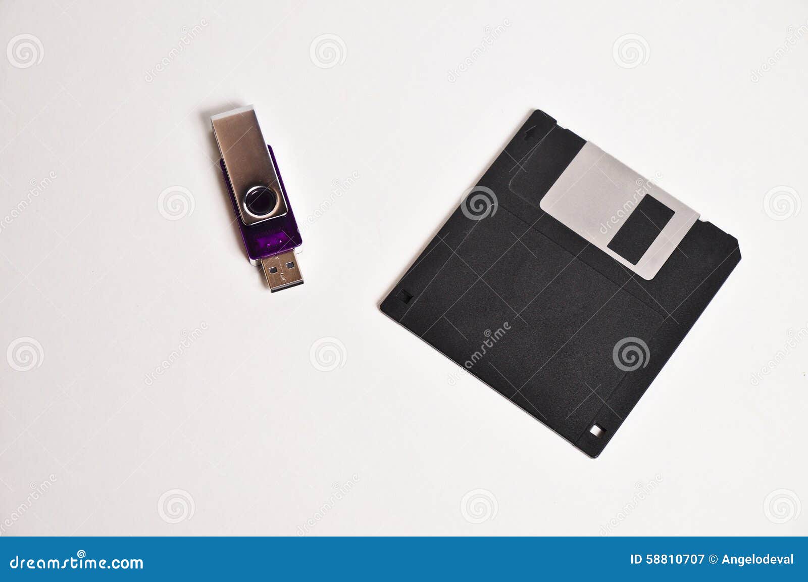 Floppy Disk Diskette and USB Flash Drive Memory Stick Stock Image ... Floppy Disk Diskette and USB Flash Drive Memory Stick Stock Image ...
