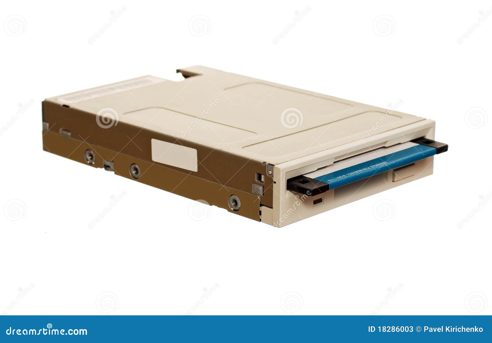 Floppy Disk Drive with Diskette Stock Image - Image of isolated ...