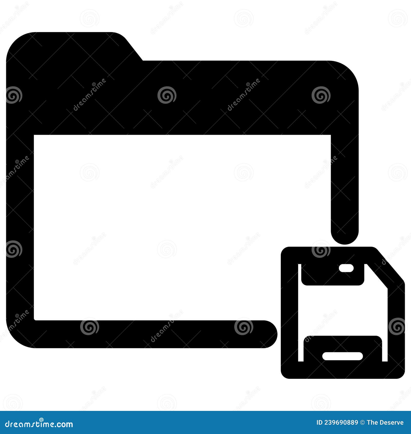 Floppy Disk Folder Isolated Vector Icon Which Can Easily Modify or Edit ...
