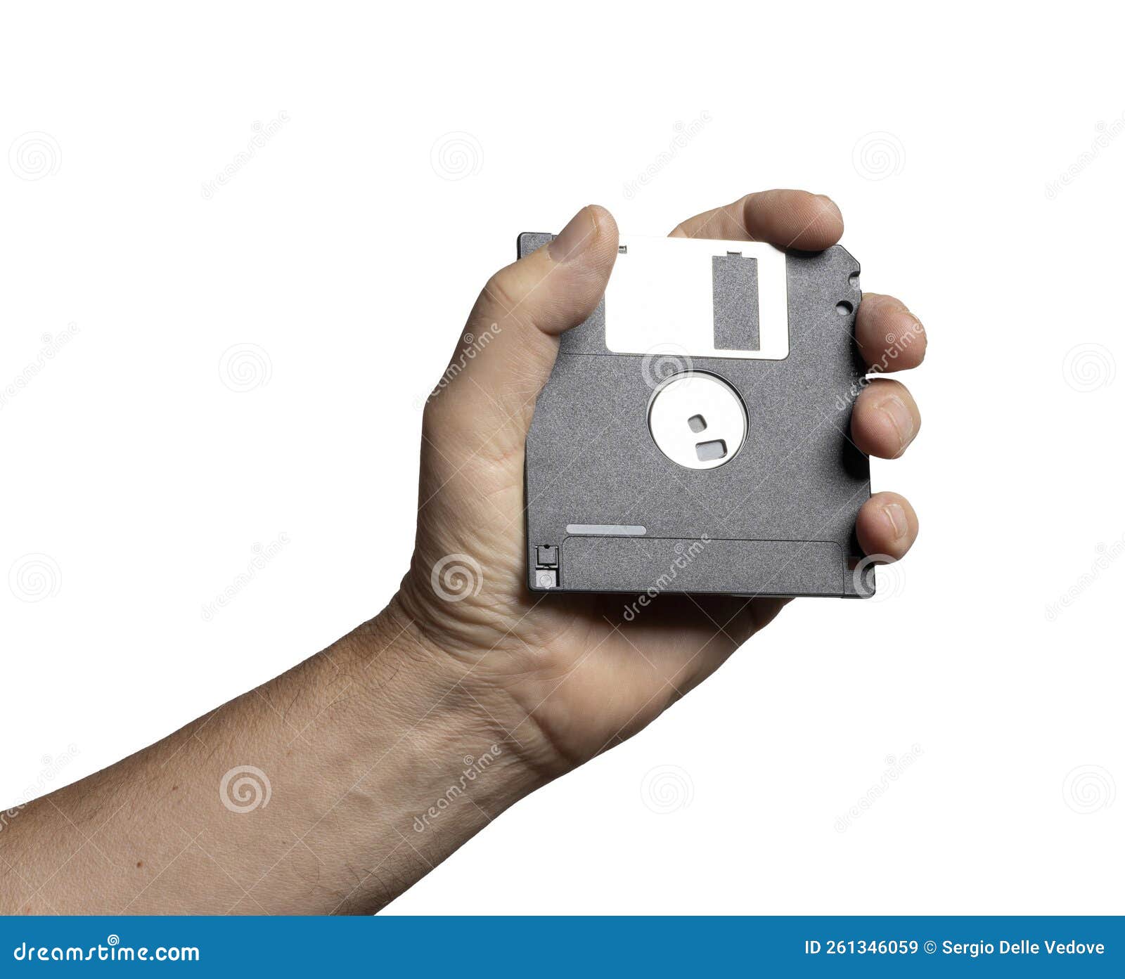 Floppy disk on hand stock image. Image of file, hardware - 261346059