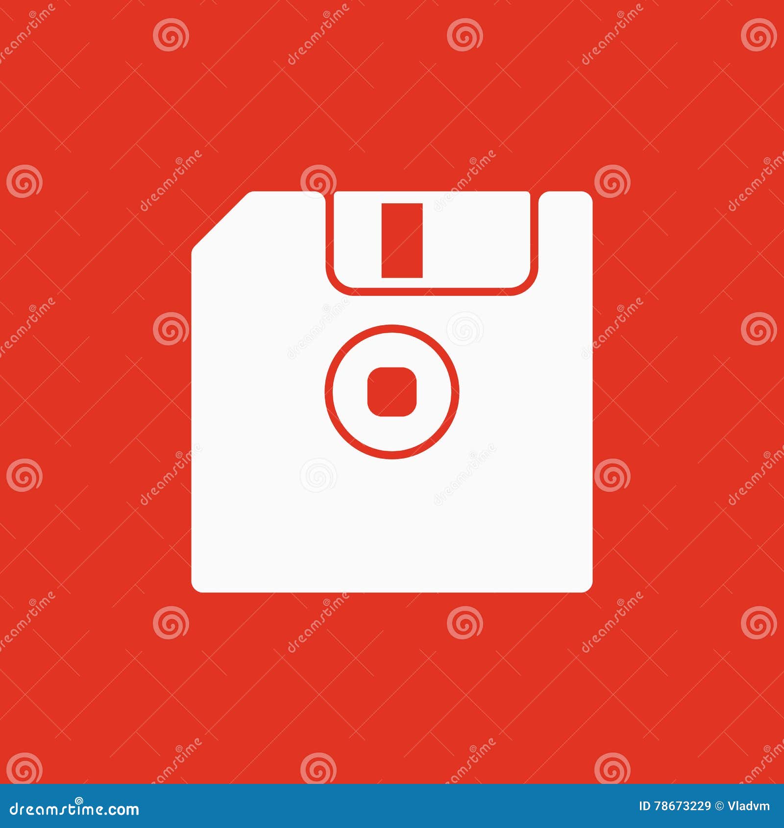 The Floppy Disk Icon. Diskette Symbol Stock Vector - Illustration of ...