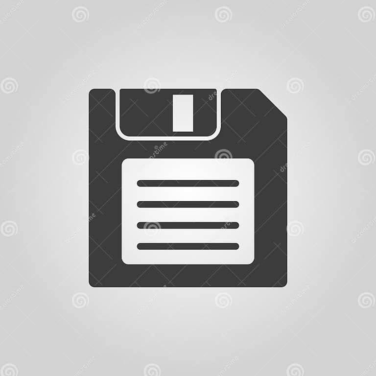 The Floppy Disk Icon. Diskette Symbol Stock Vector - Illustration of ...