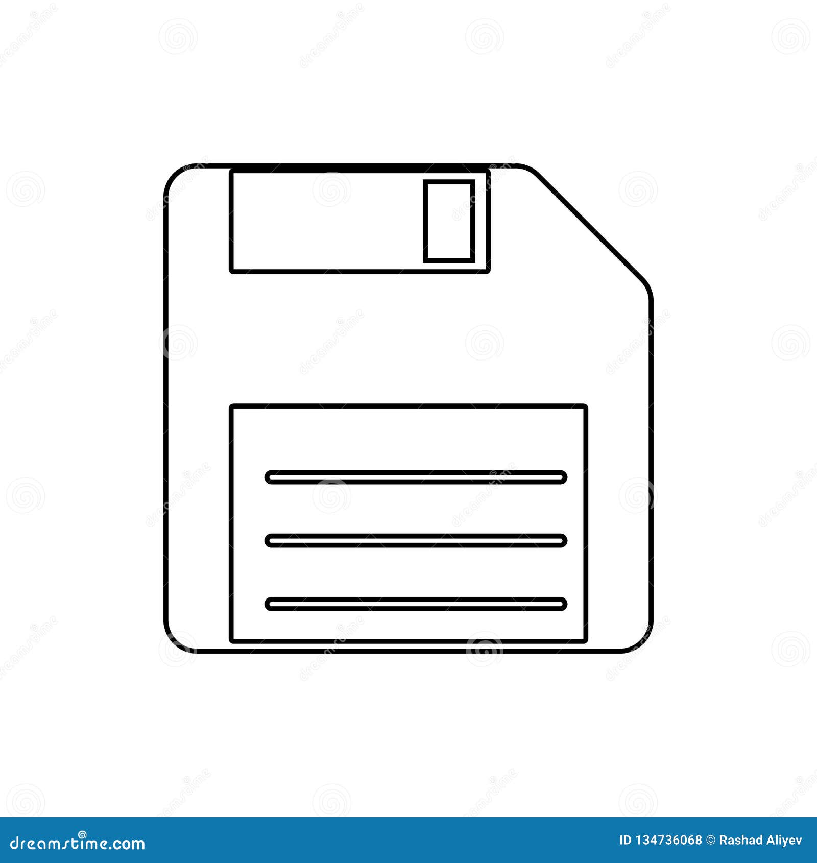 Floppy Disk Icon. Element of Media for Mobile Concept and Web Apps Icon ...