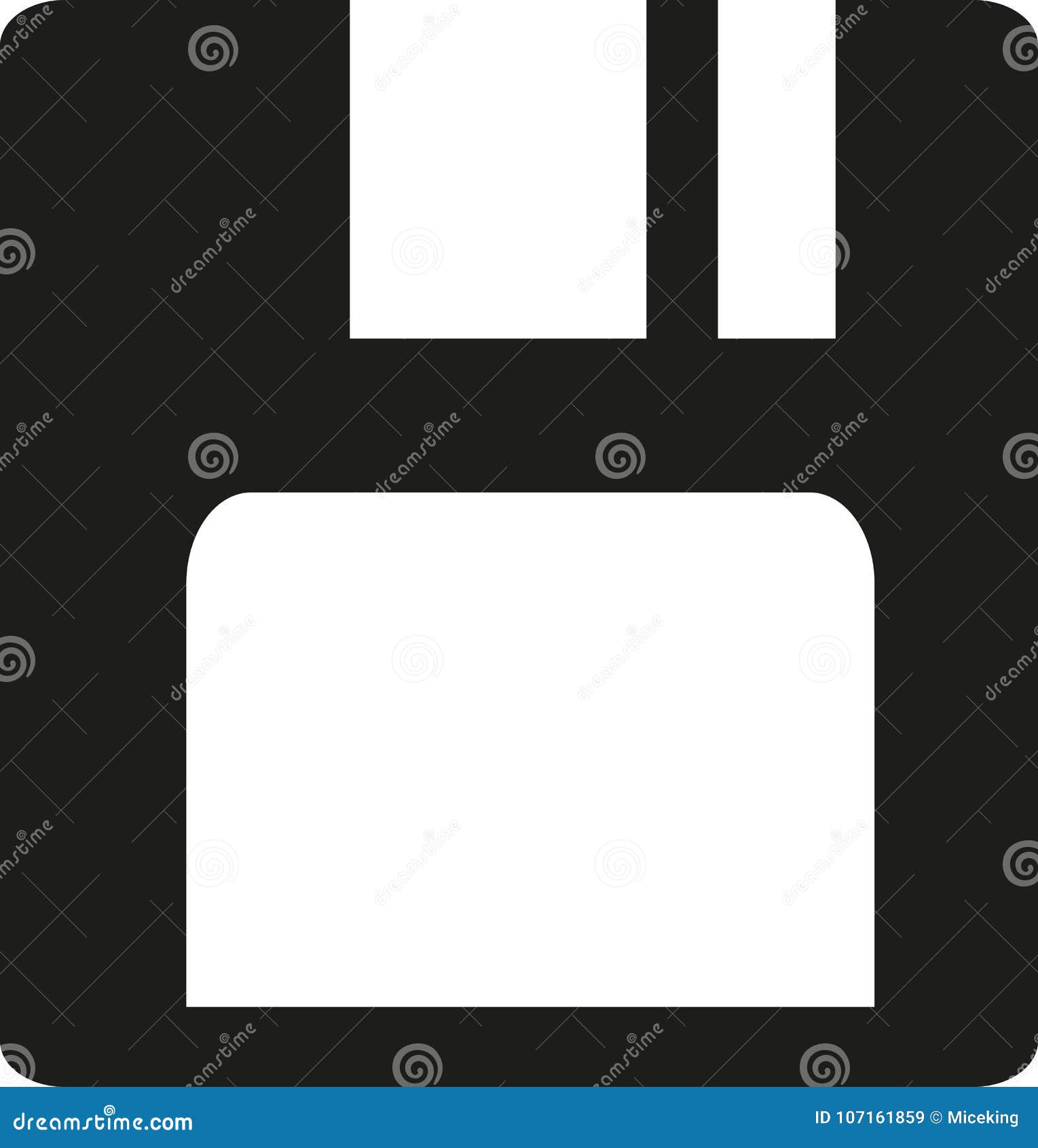 Floppy disk icon stock vector. Illustration of data - 107161859
