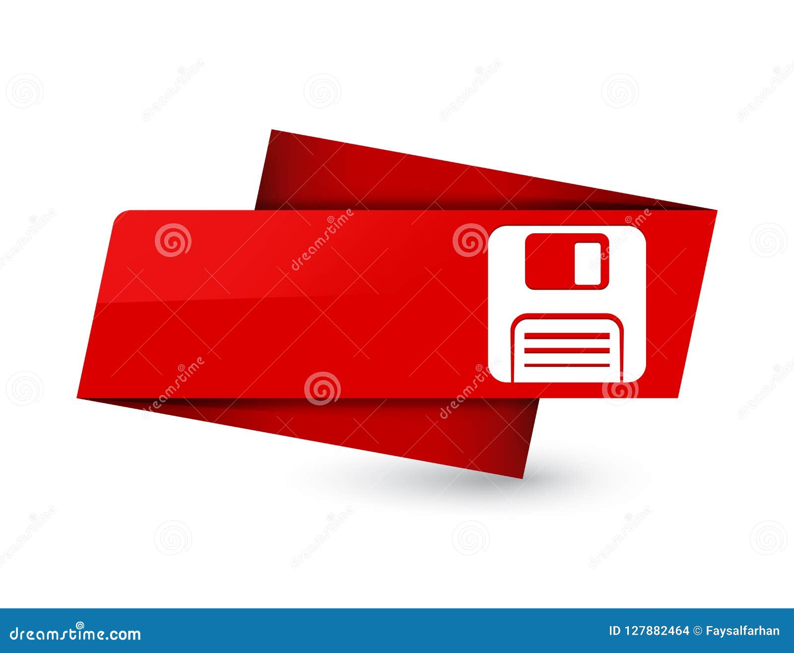 Floppy Disk Icon Premium Red Tag Sign Stock Illustration - Illustration ...