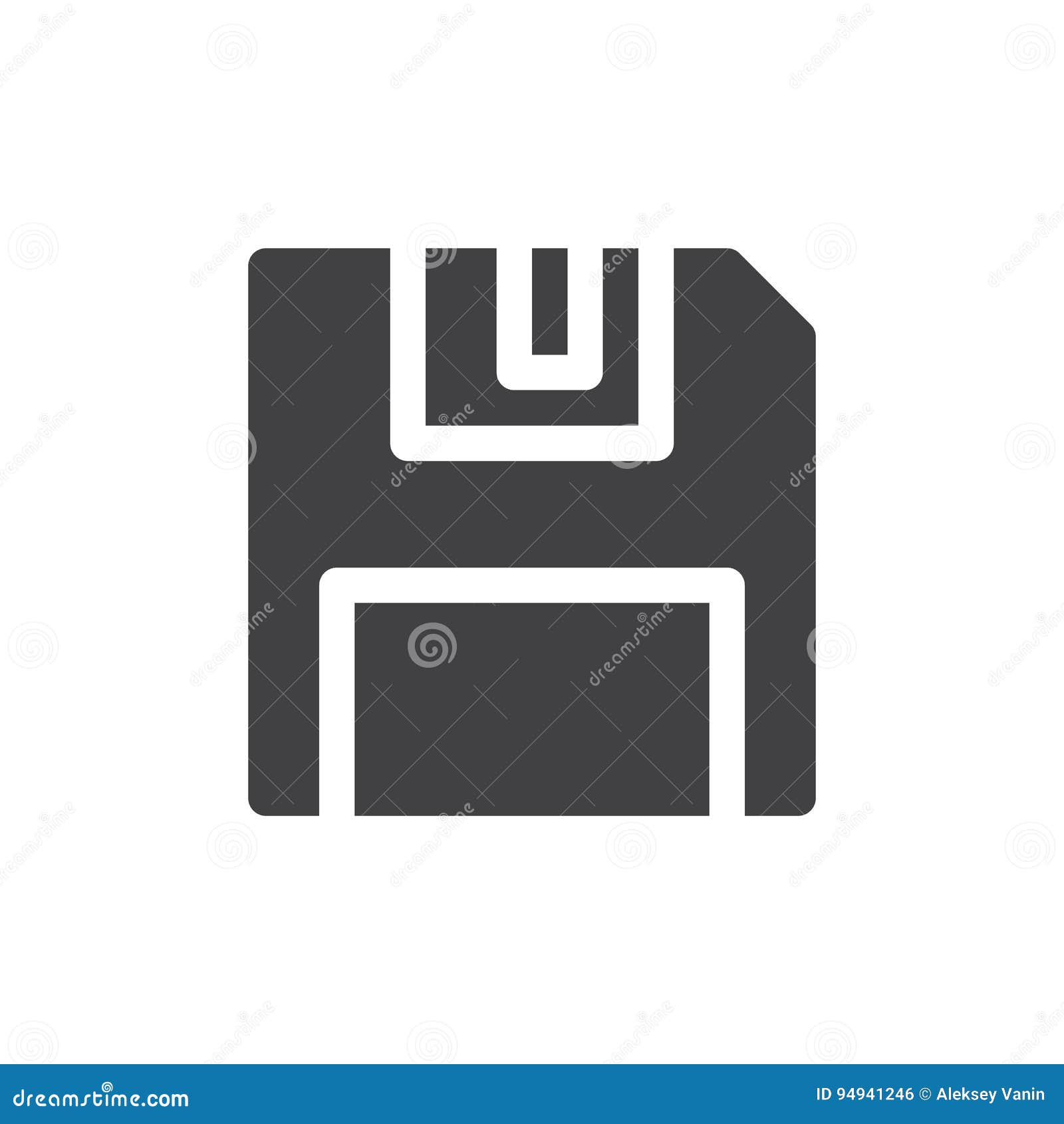 Floppy Disk Icon Vector, Filled Flat Sign, Solid Pictogram Isolated on ...