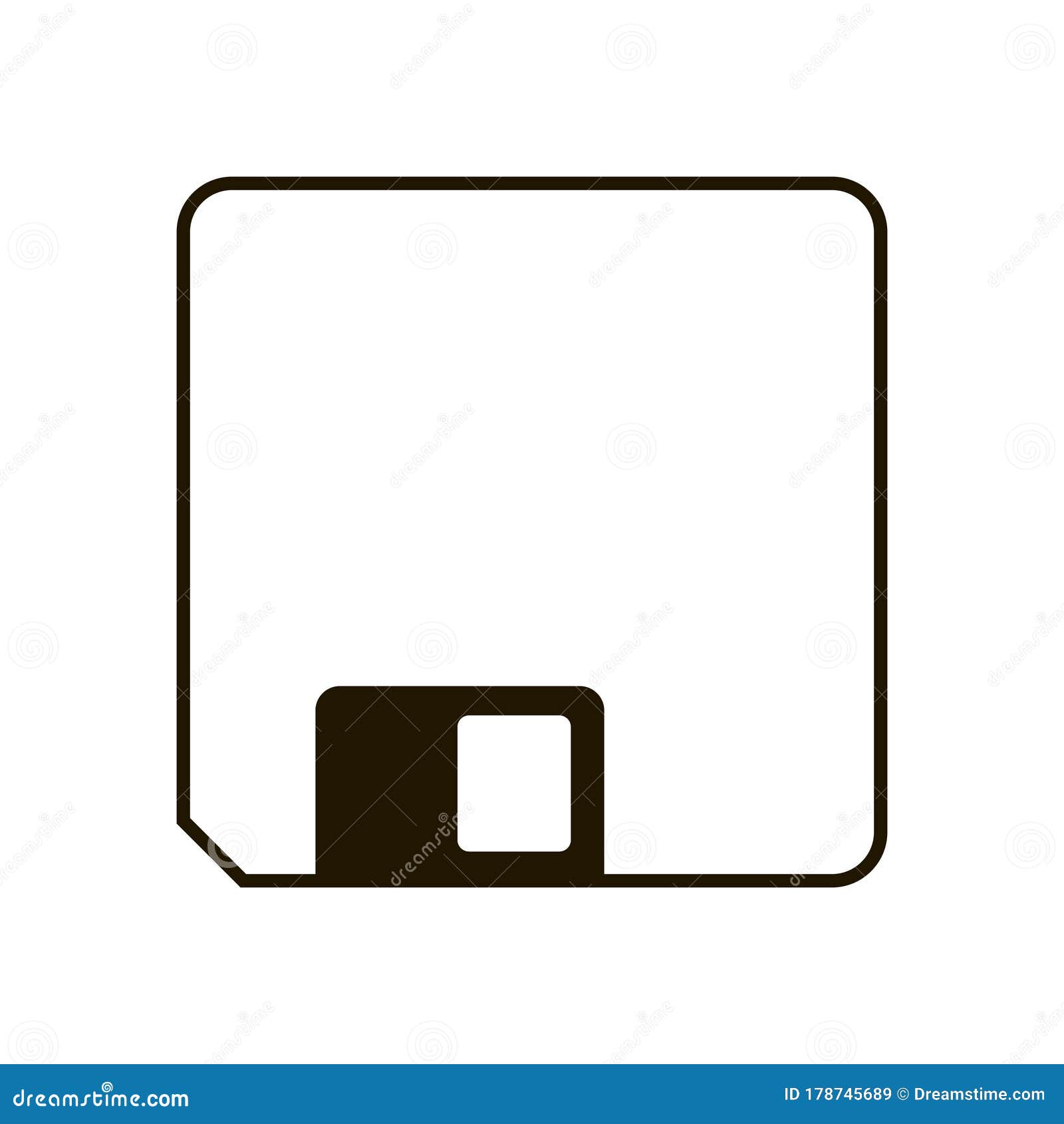 Floppy Disk Icon on White Background. Illustration Eps 10. Stock Vector ...