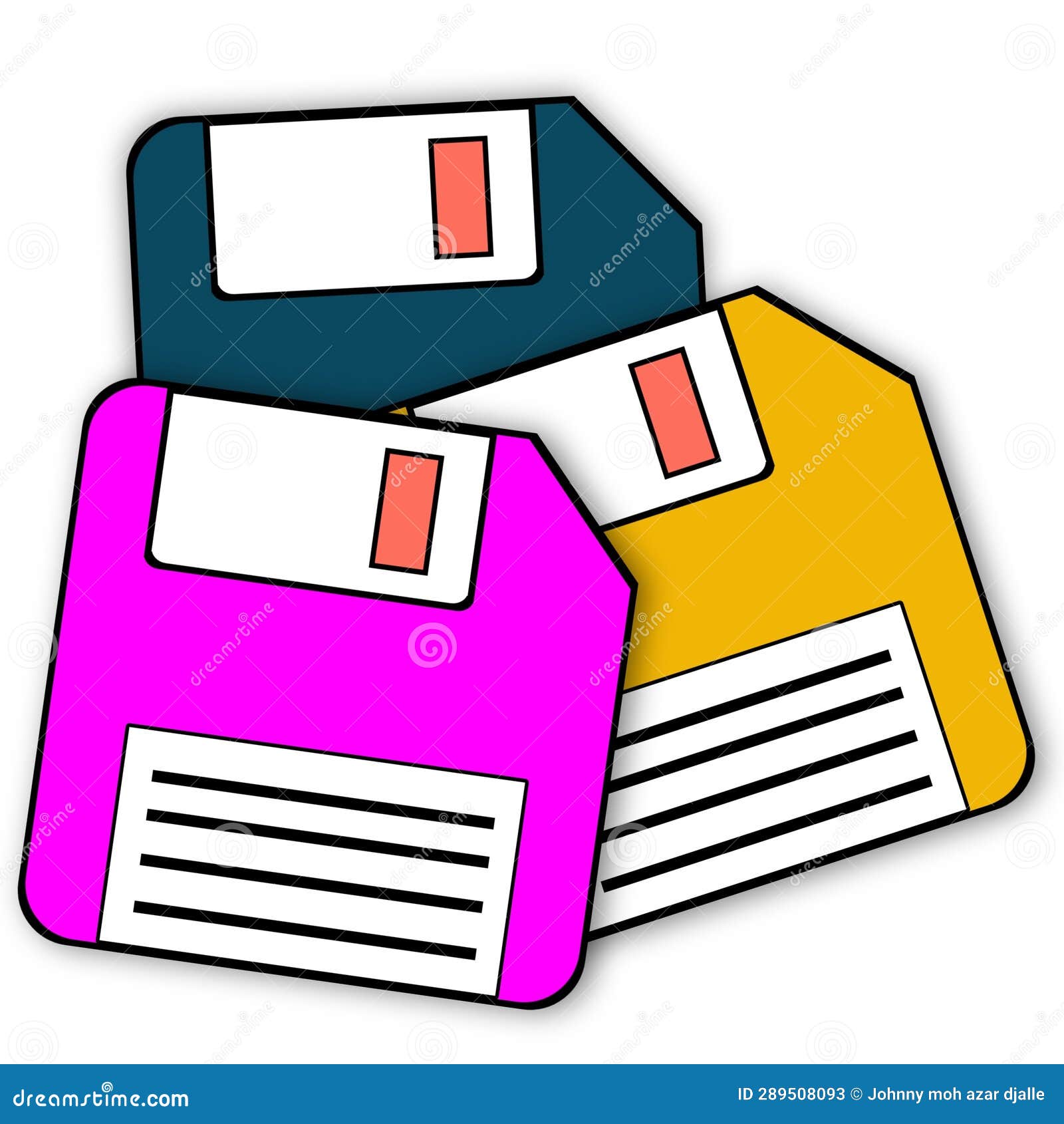 Floppy Disk Illustration Design Stock Illustration - Illustration of ...