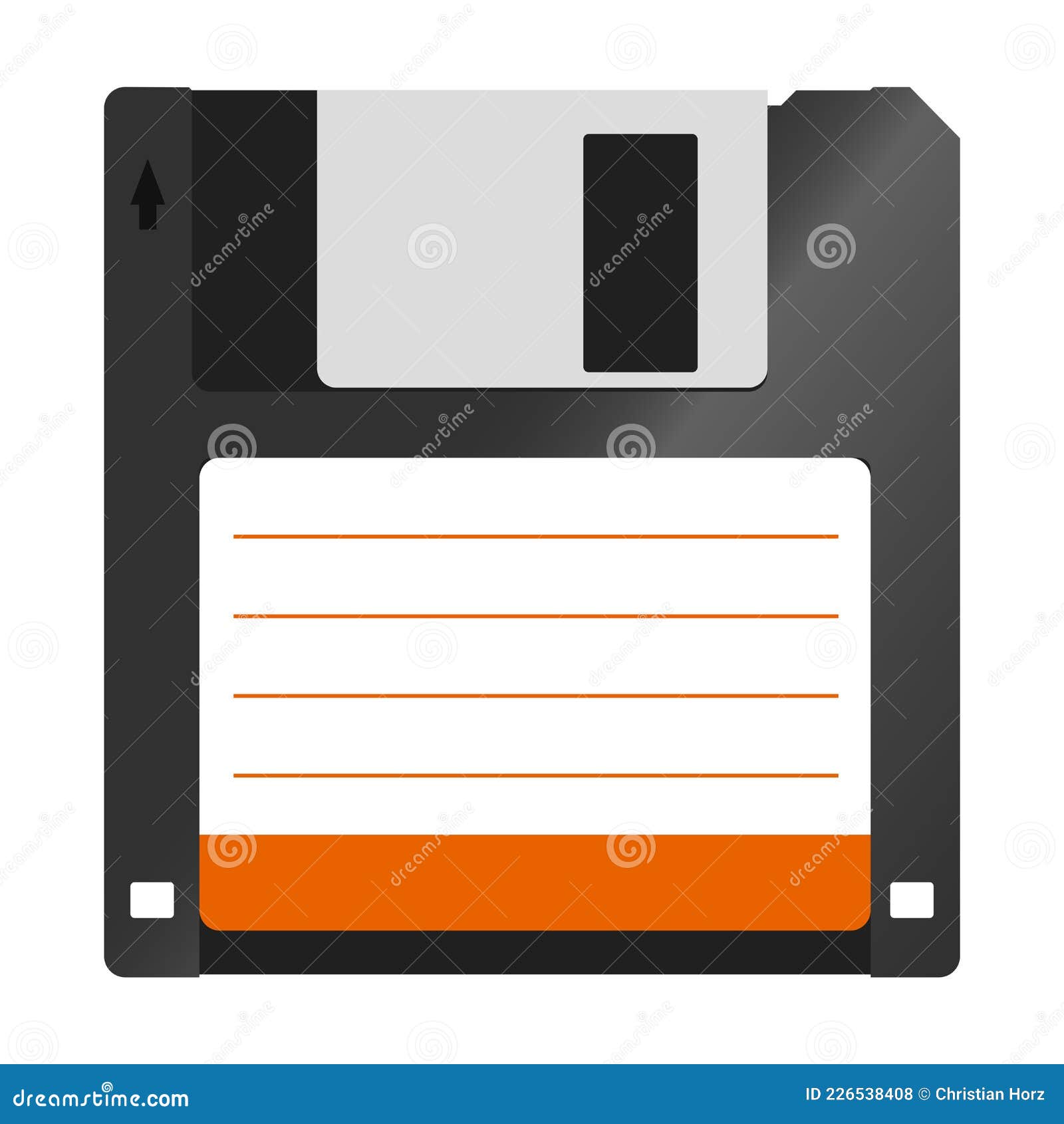 Realistic Floppy Disk Cartoon Vector | CartoonDealer.com #30319813