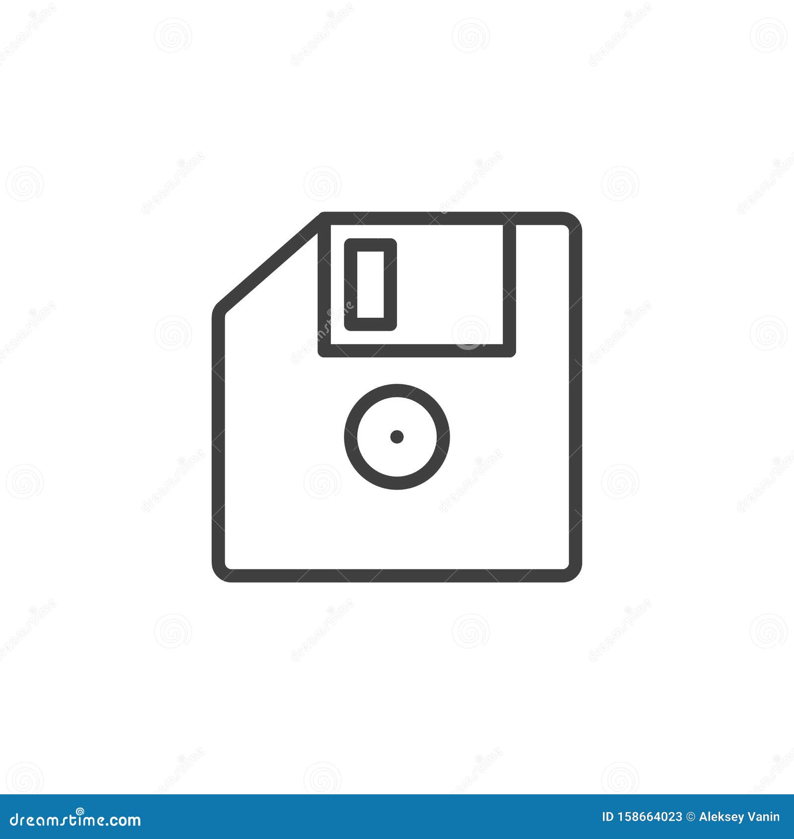 Floppy disk line icon stock vector. Illustration of linear - 158664023 Floppy disk line icon stock vector. Illustration of linear - 158664023