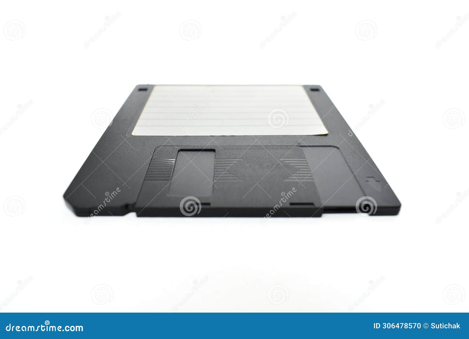 Floppy Disk Magnetic Computer Data Storage Support on White Background ...