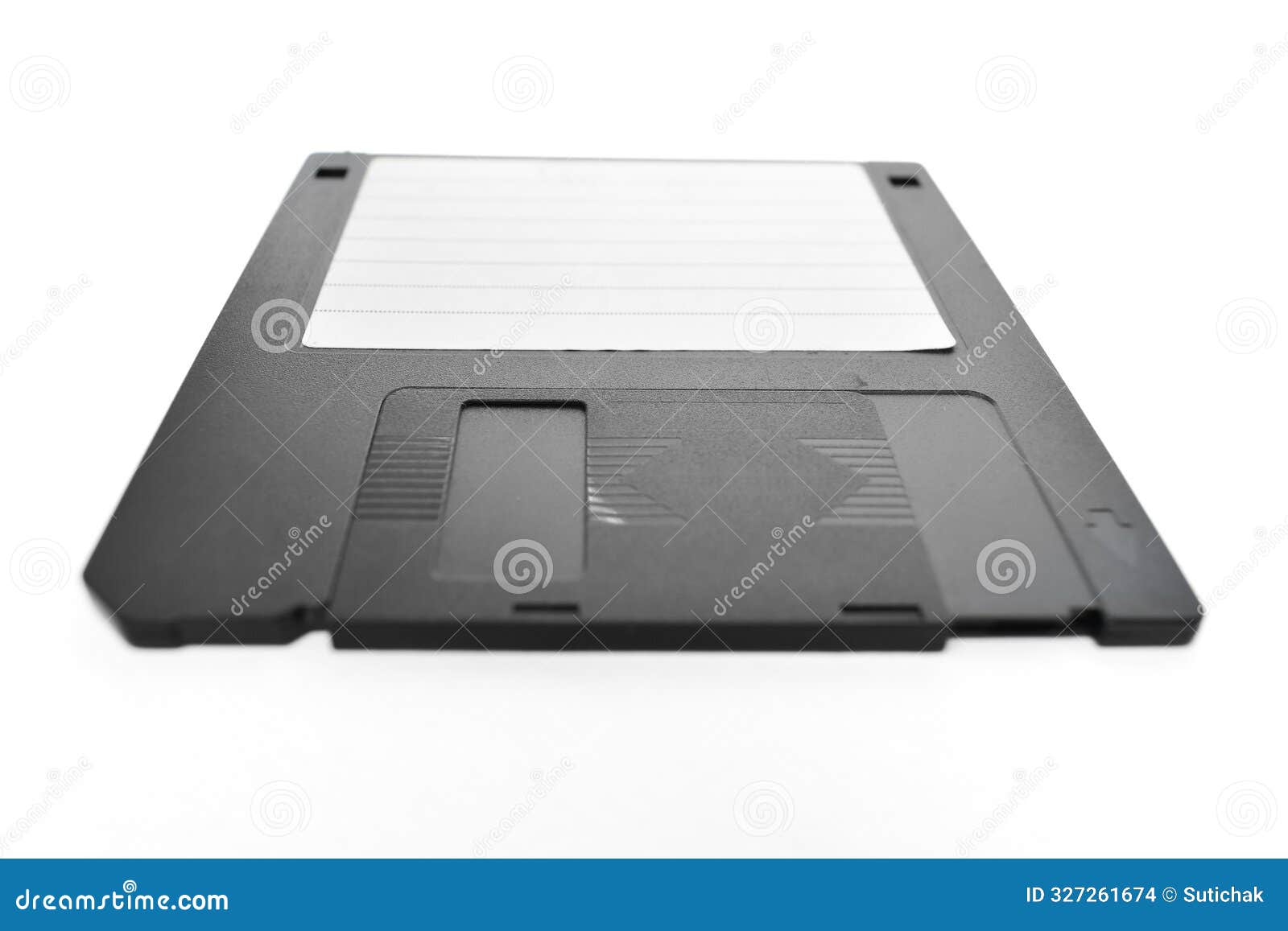 Floppy Disk Magnetic Computer Data Storage Support on White Background ...