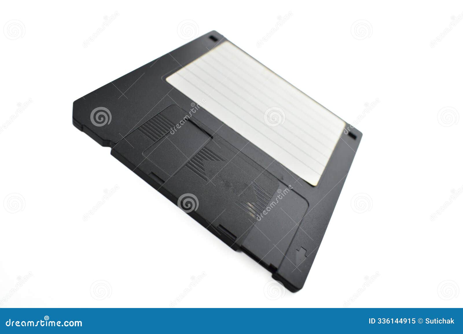 Floppy Disk Magnetic Computer Data Storage Support on White Background ...
