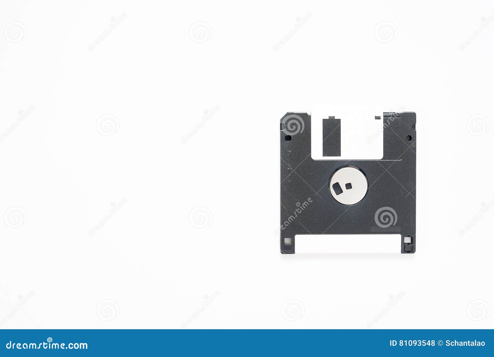 Floppy Disk Magnetic Computer Data Storage Support on White Stock Photo ...