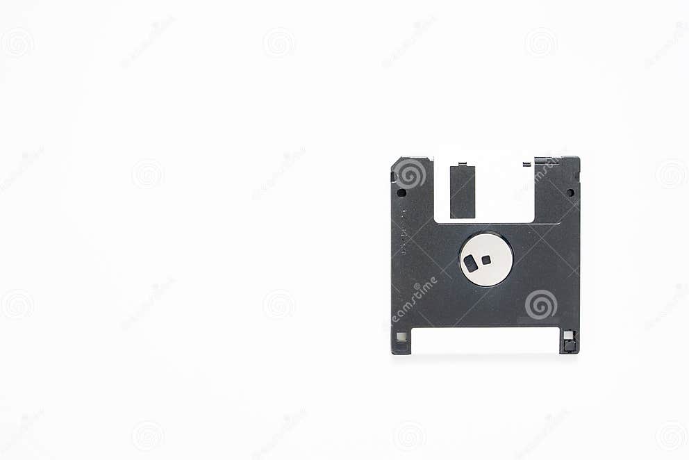 Floppy Disk Magnetic Computer Data Storage Support on White Stock Photo ...