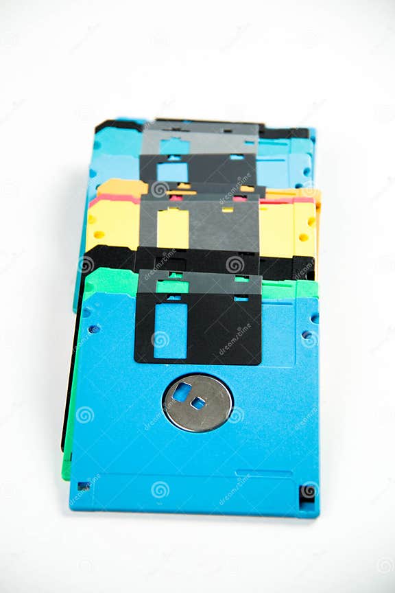 Floppy Disk Magnetic on White Background. Stock Image - Image of ...