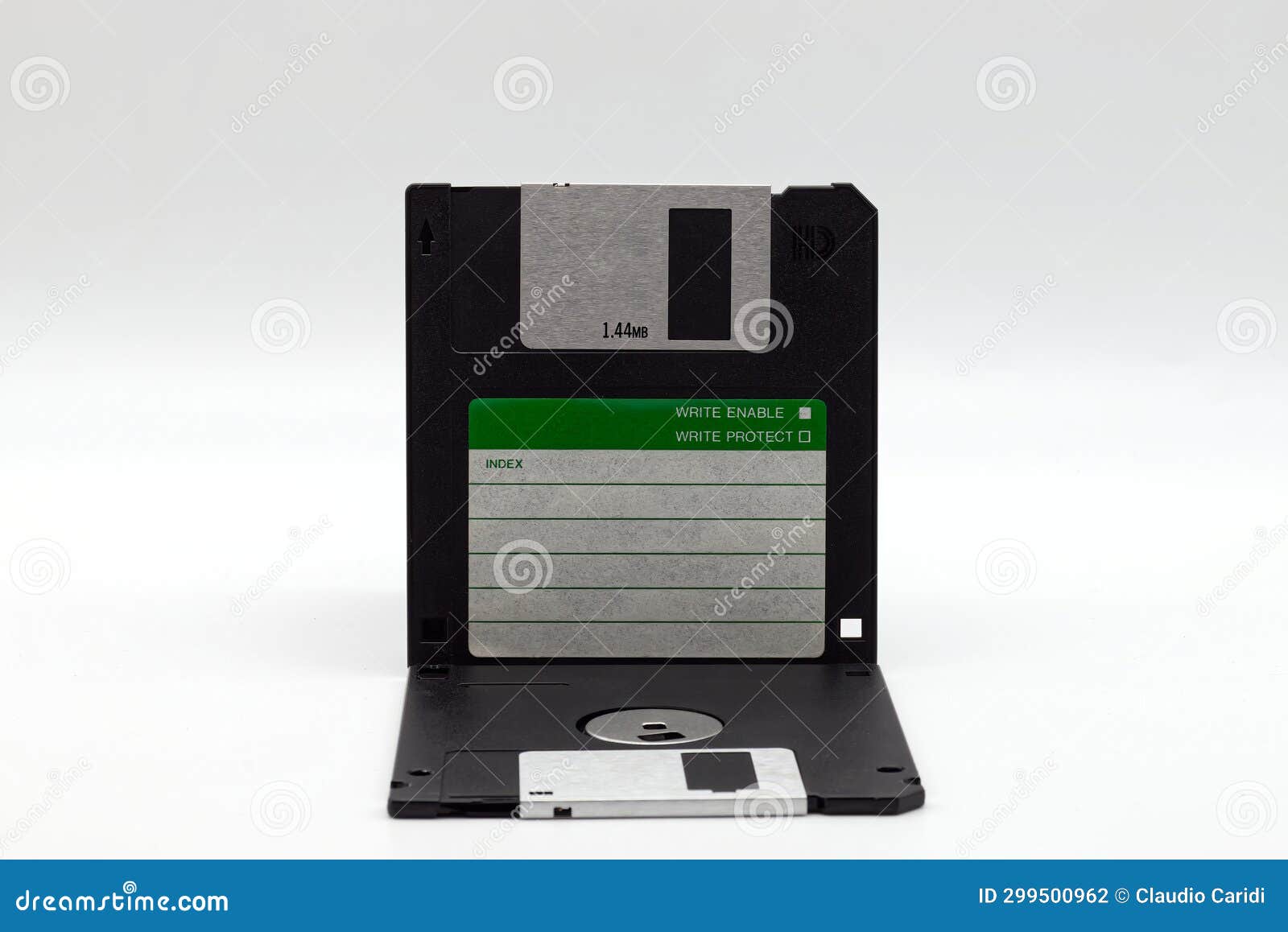 Floppy Disk of 1.4 Megabytes Isolated on White Background Stock Photo ...