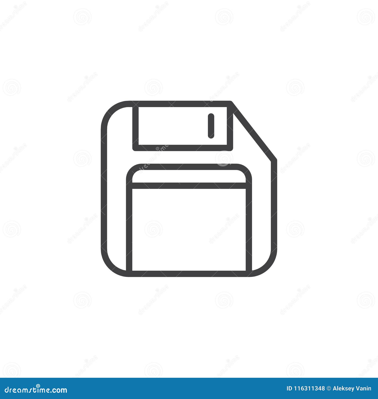 Floppy disk outline icon stock vector. Illustration of editable - 116311348 Floppy disk outline icon stock vector. Illustration of editable - 116311348