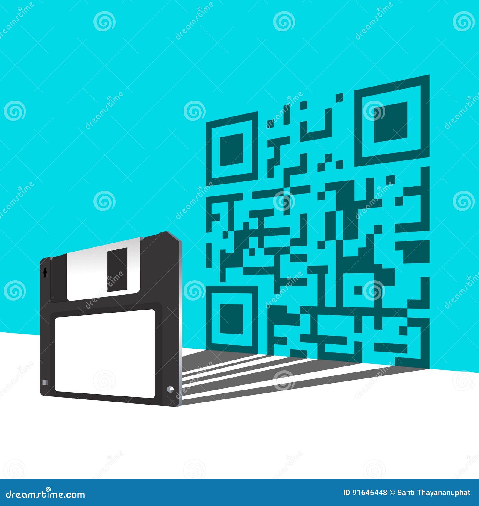 Floppy Disk stock illustration. Illustration of floppy - 91645448