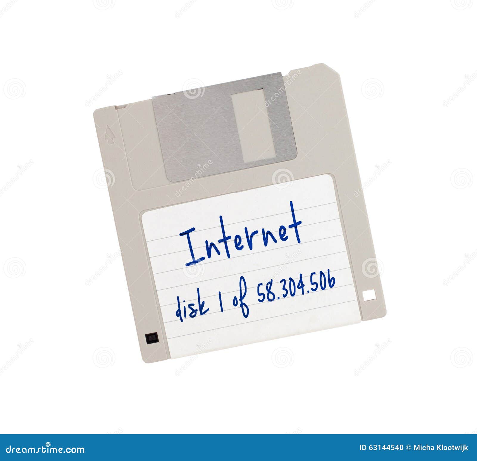 Floppy Disk - Tachnology from the Past, Isolated on White Stock Photo ...