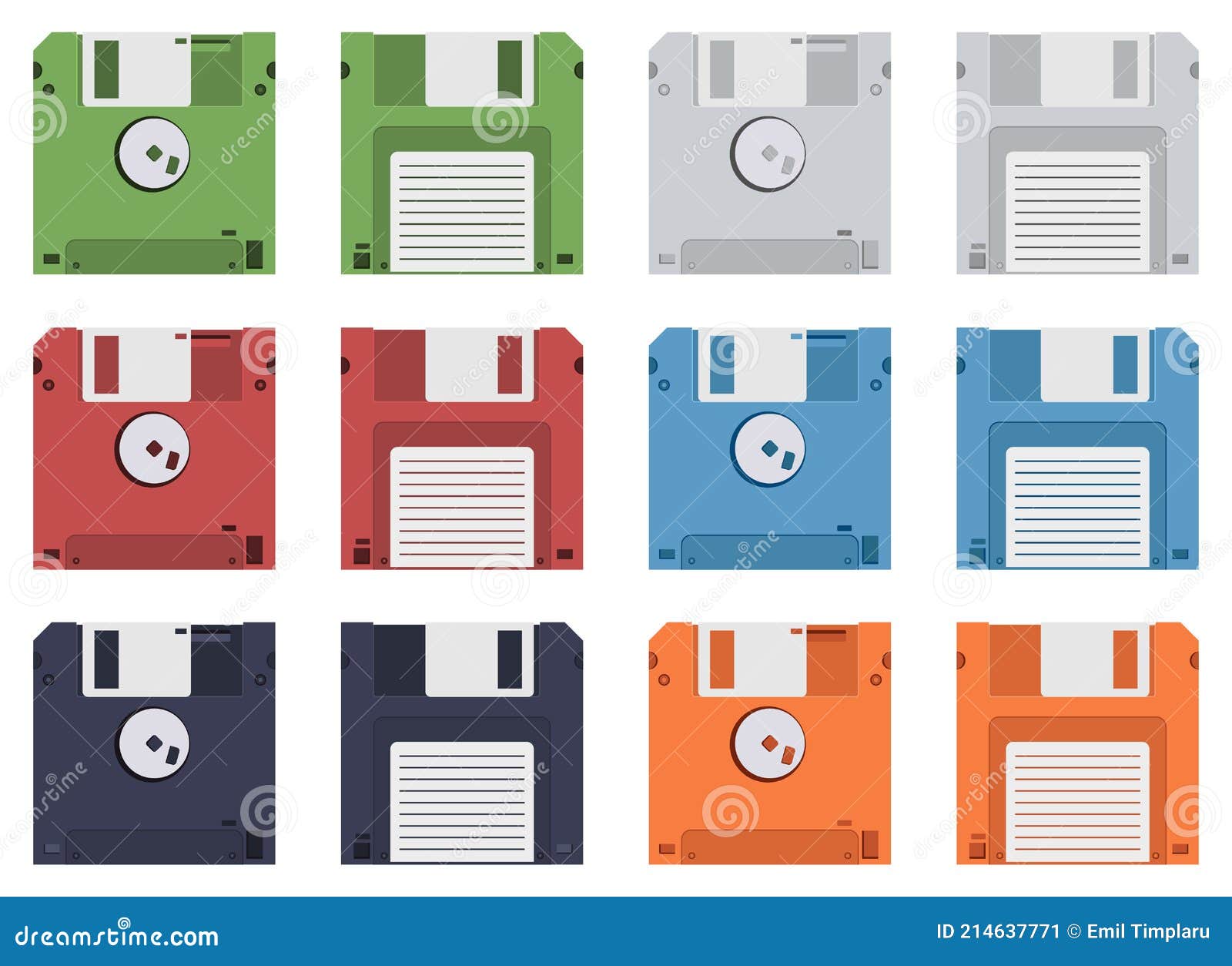 Floppy Disk Vector Design Illustration Isolated on White Background ...