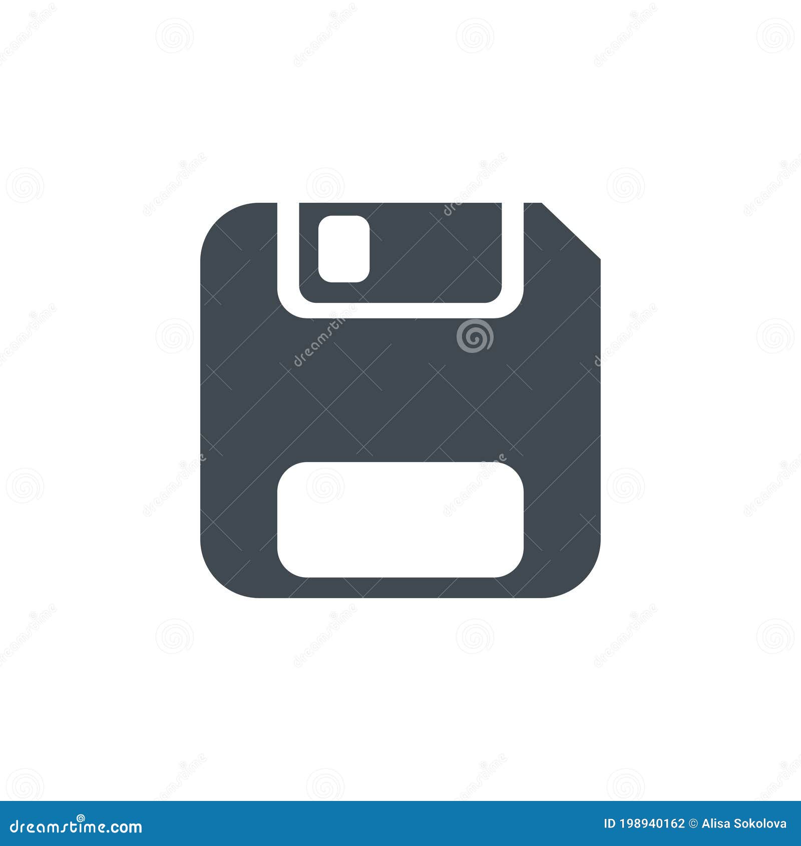 Floppy Disk Vector Flat Design Icon Stock Vector - Illustration of ...