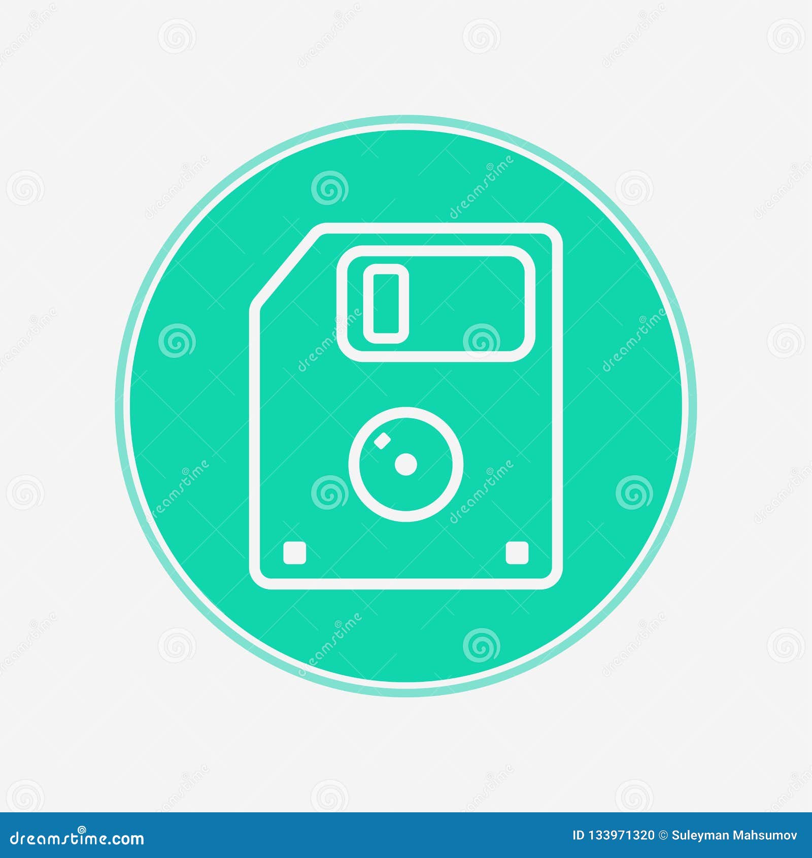 Floppy Disk Vector Icon Sign Symbol Stock Vector - Illustration of ...