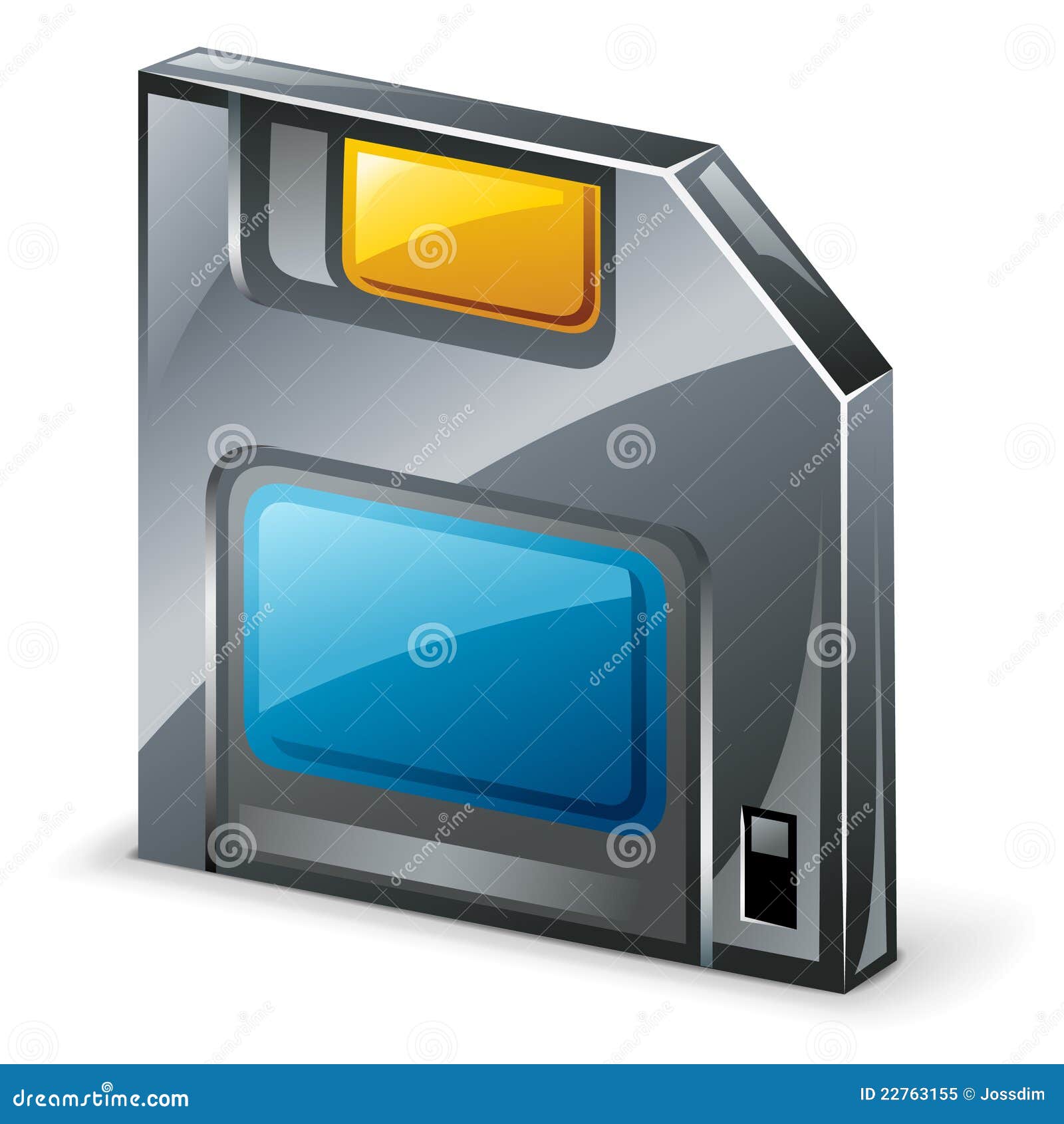 Floppy diskette stock vector. Illustration of black, diskette - 22763155